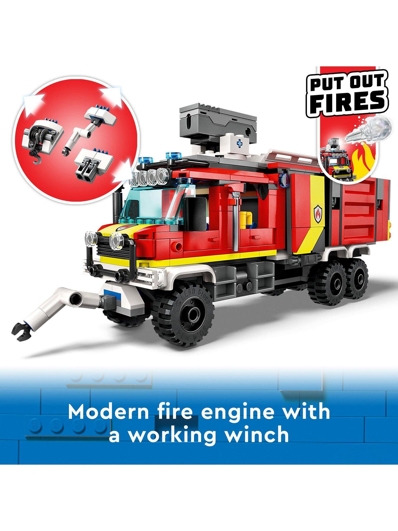 LEGO City Fire Command Unit Truck Toy 60374 | Very