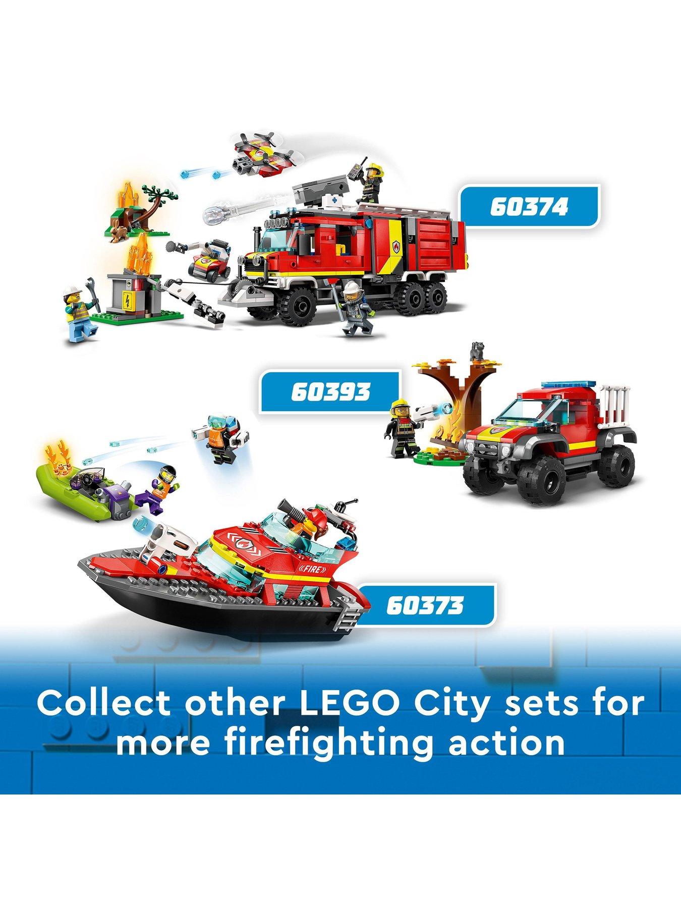 LEGO City Fire Command Unit Truck Toy 60374 | Very