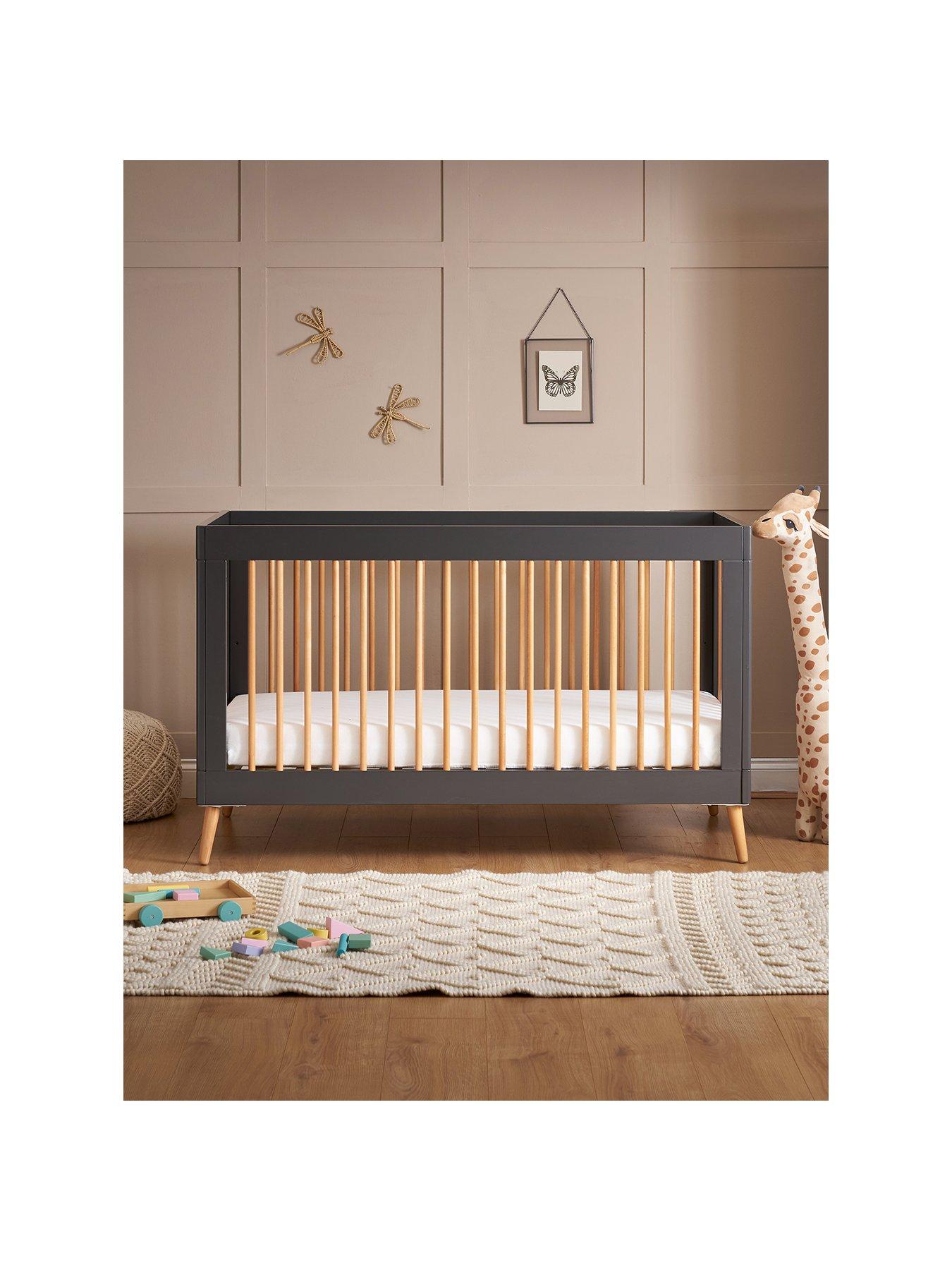 Obaby Maya 3 Piece Room Set - Slate with Natural | very.co.uk
