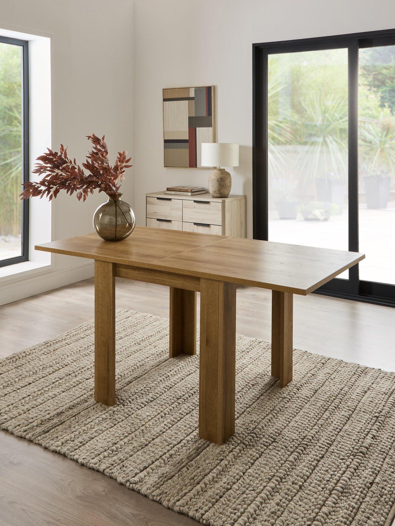Very Home Panama 80-160 cm Extending Dining Table - Dark Oak - FSC ...