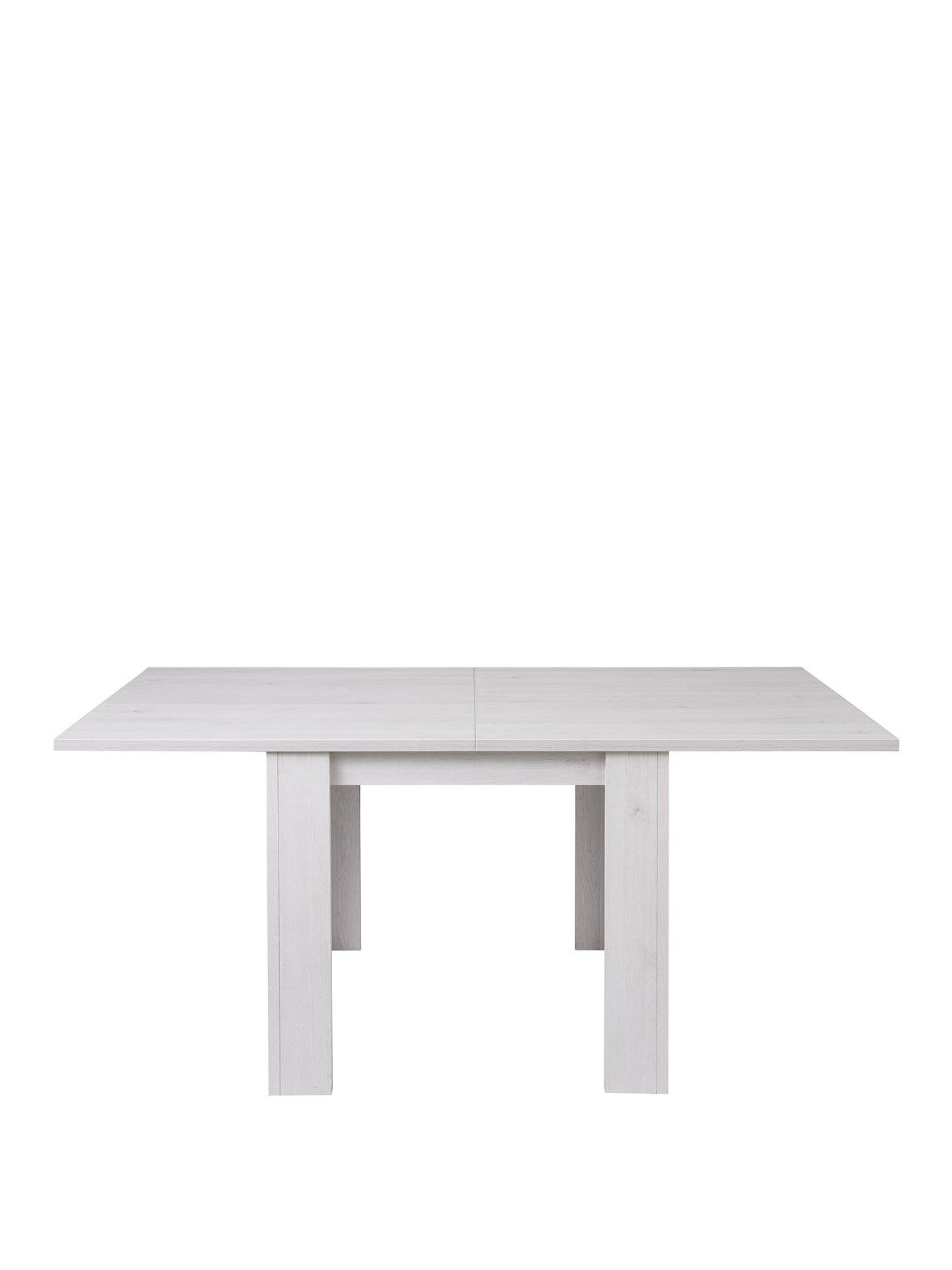 Very Home Panama 80-160 cm Extending Dining Table - White Oak - FSC ...