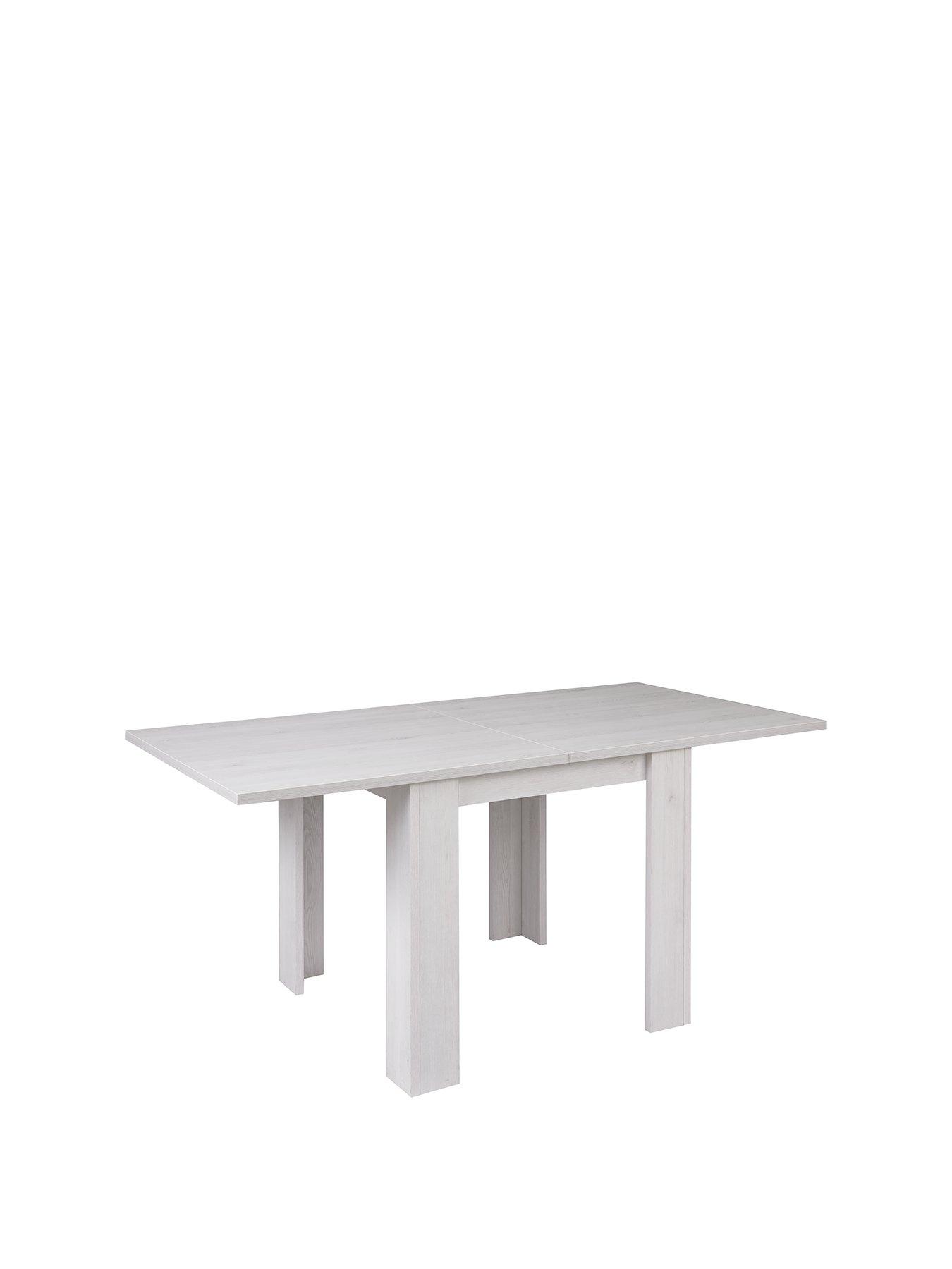 Very Home Panama 80-160 cm Extending Dining Table - White Oak - FSC ...