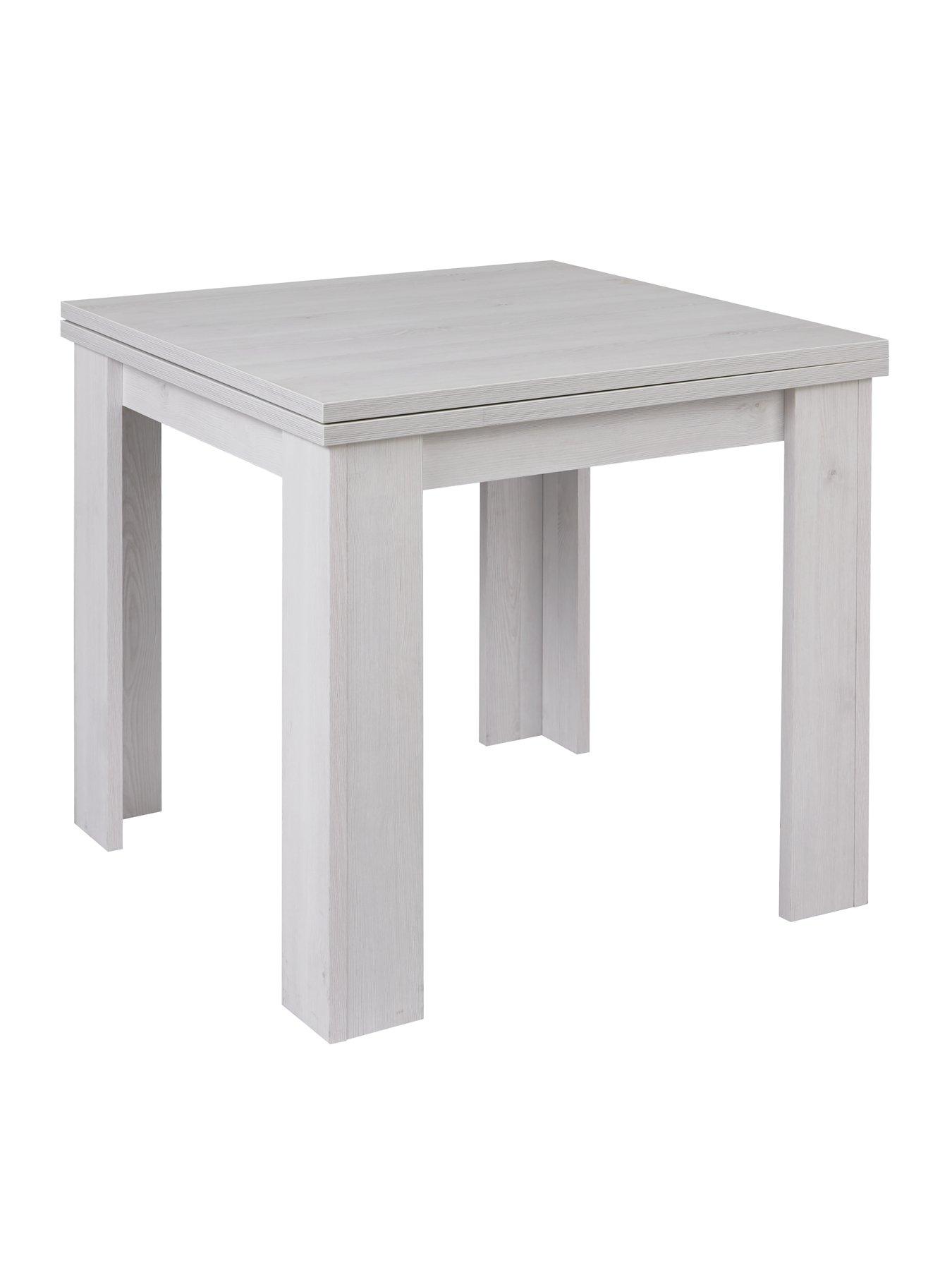 Very Home Panama 80-160 cm Extending Dining Table - White Oak - FSC ...