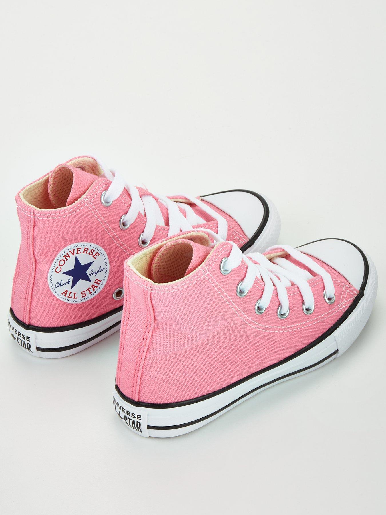Converse Kids Girls Hi Top Trainers - Pink | Very