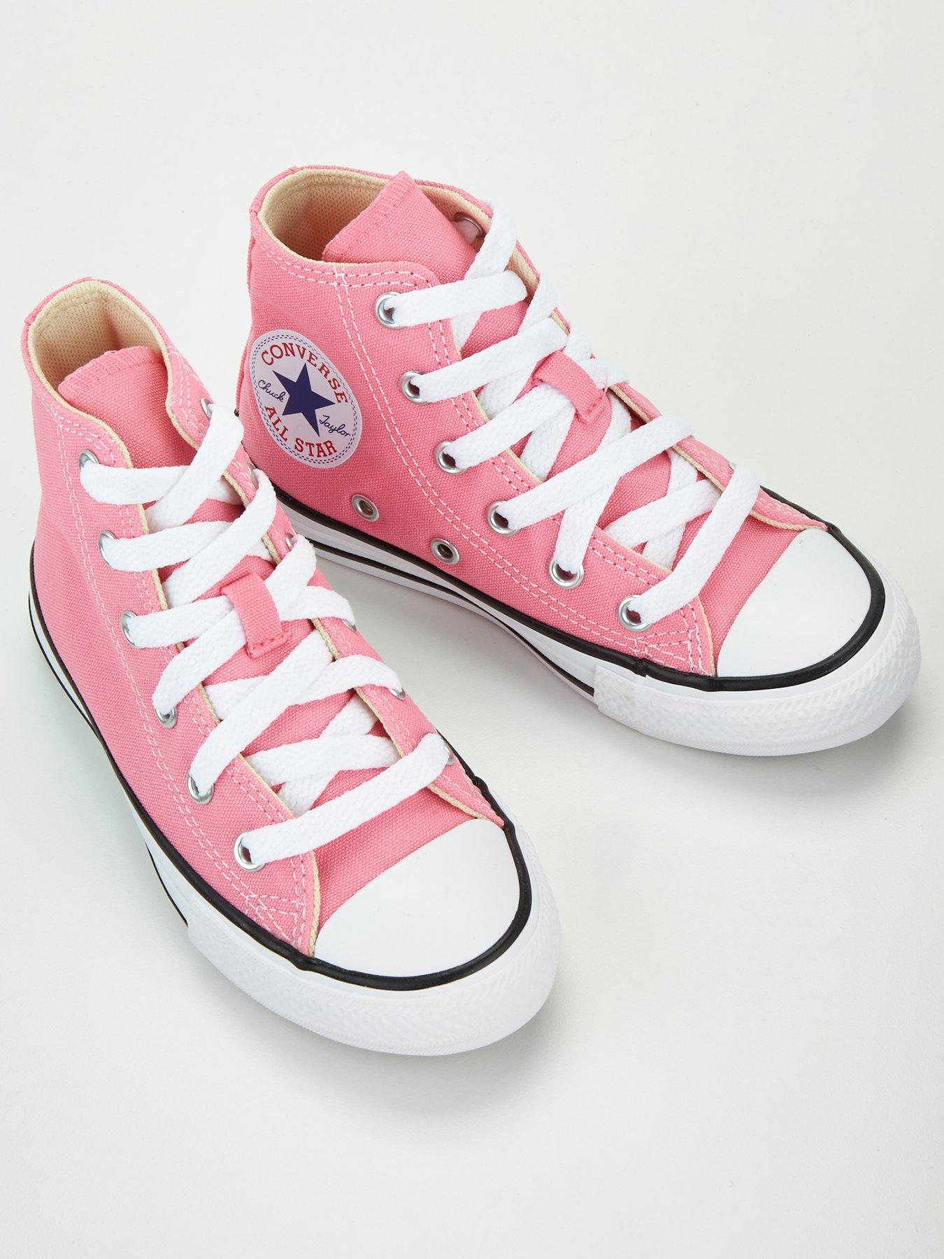 Converse Kids Girls Hi Top Trainers - Pink | Very