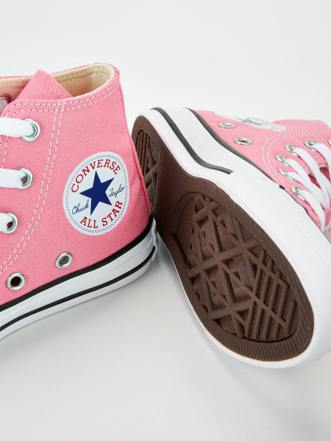 Converse Kids Girls Hi Top Trainers - Pink | Very