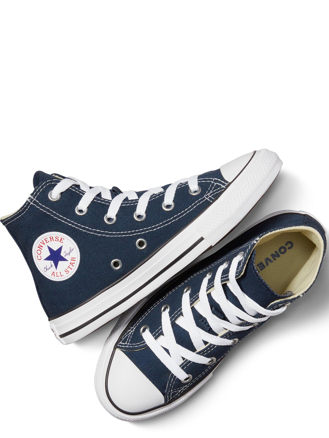 Converse Unisex Kids Hi Top Trainers - Navy | Very
