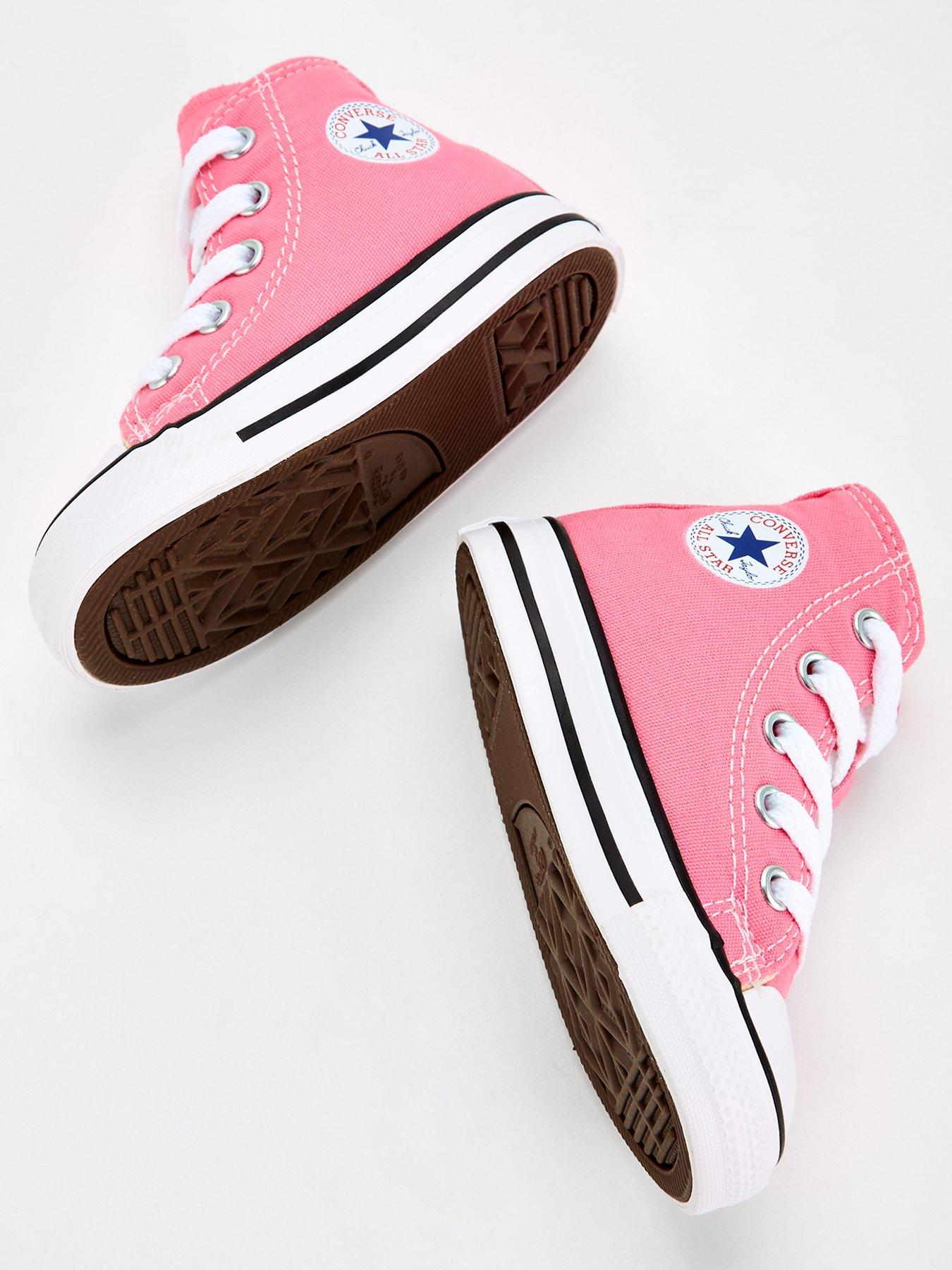 Converse Infant Girls Hi Top Trainers - Pink | Very