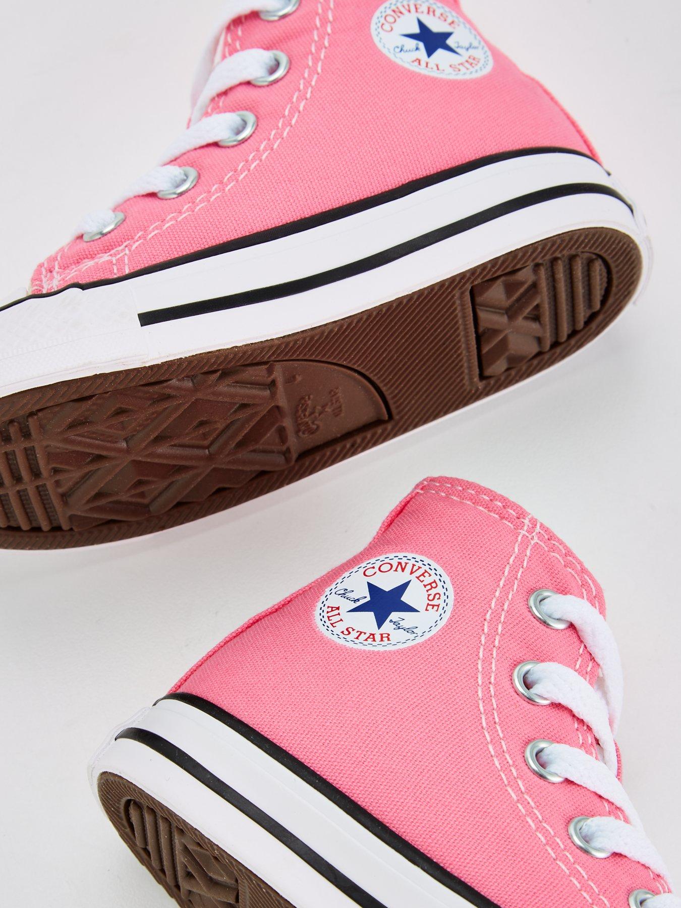 Converse Infant Girls Hi Top Trainers - Pink | Very
