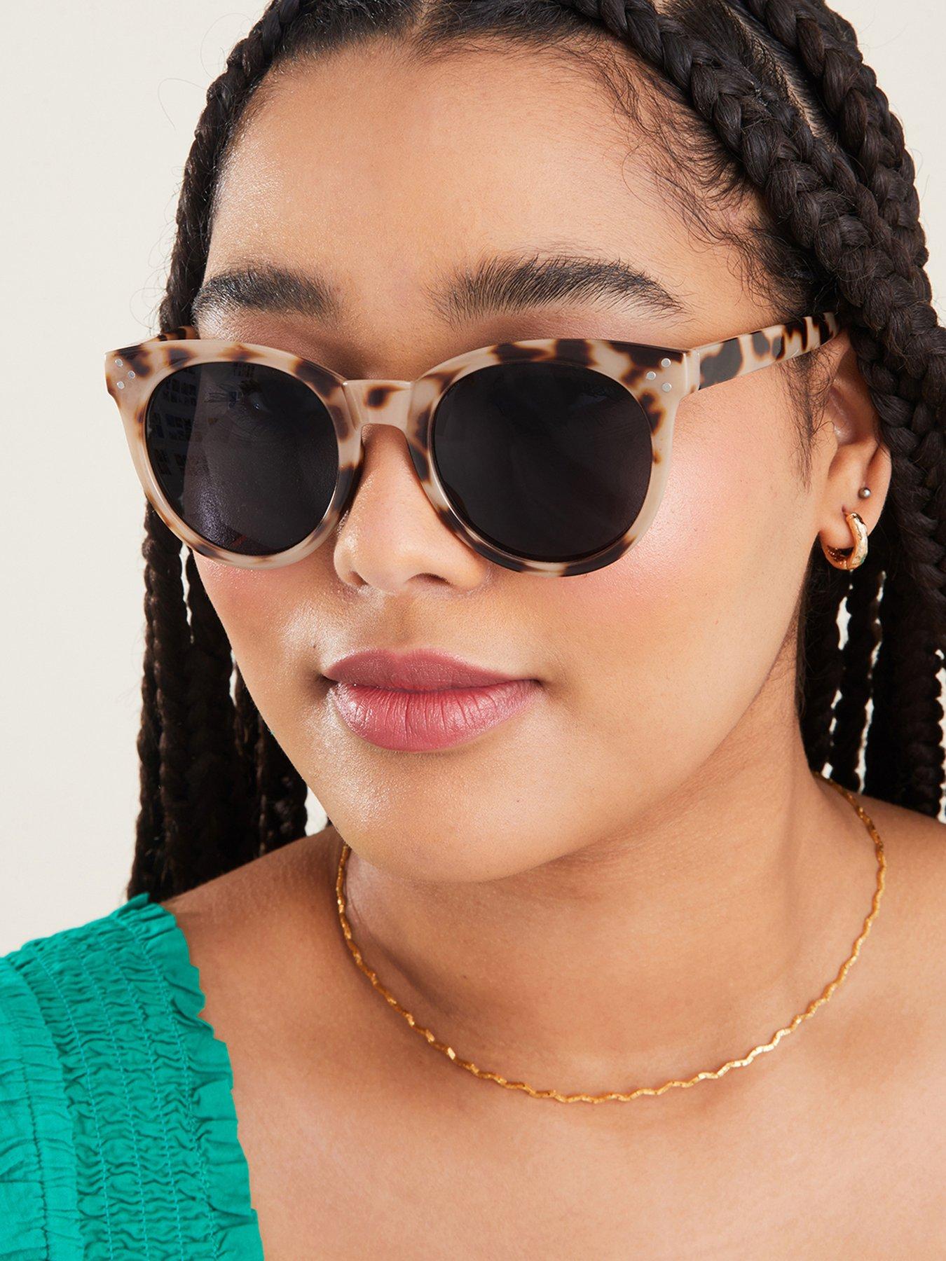 Accessorize Milky Tort Preppy Sunglasses Uk
