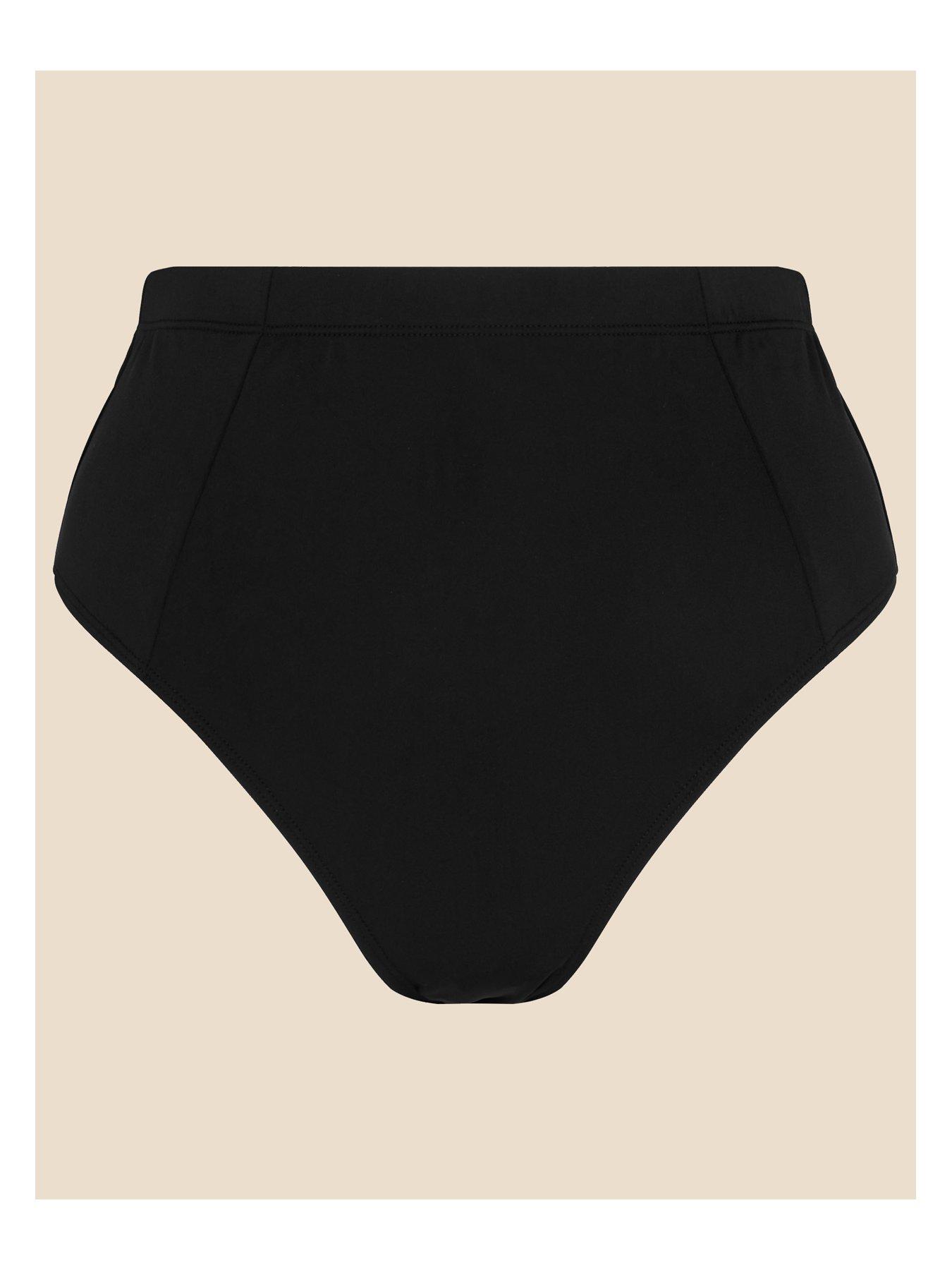 Accessorize High Waist Bikini Briefs - Black | Very