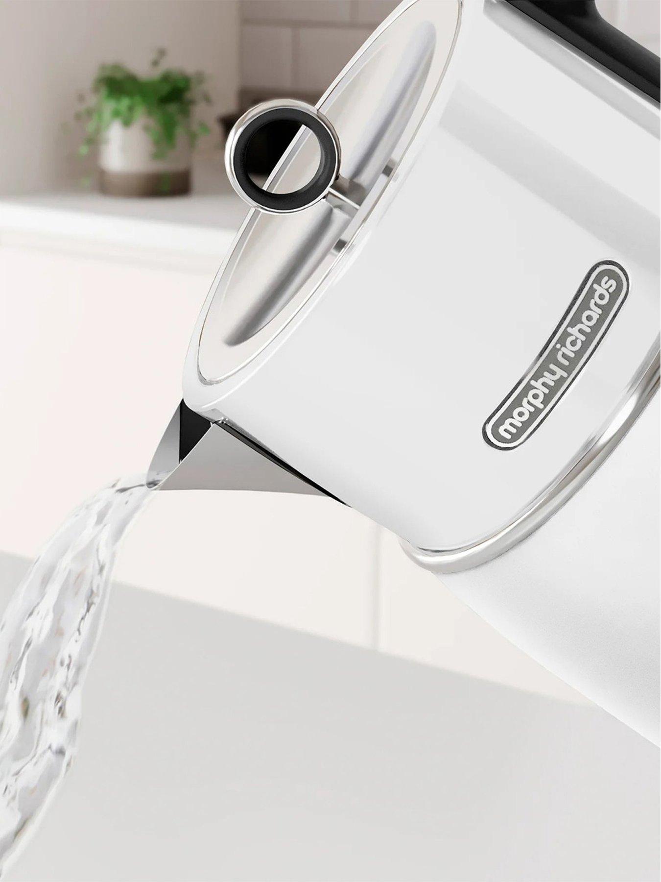 Morphy Richards Signature Matt Kettle - Moonlight White - 100704 | Very