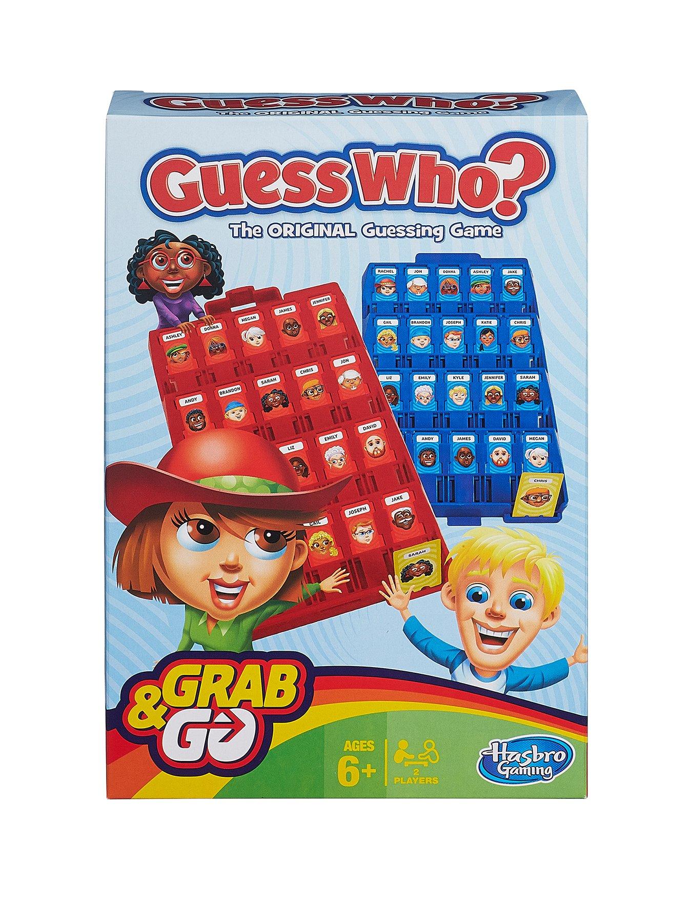 Hasbro Guess Who? Grab and Go Guessing Game - A Travel Sized Board Game ...