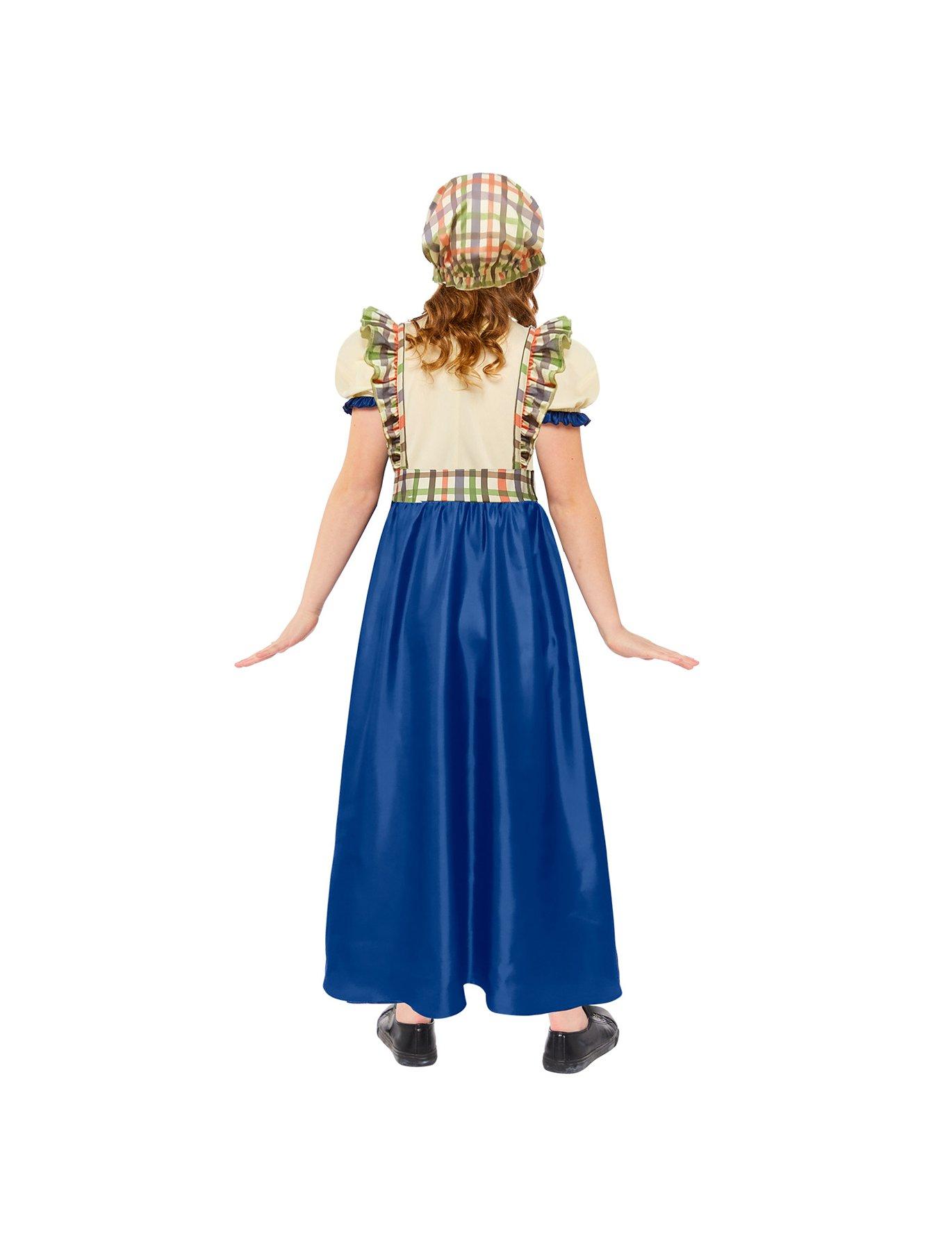 Victorian Girl Check Deluxe Costume | Very.co.uk