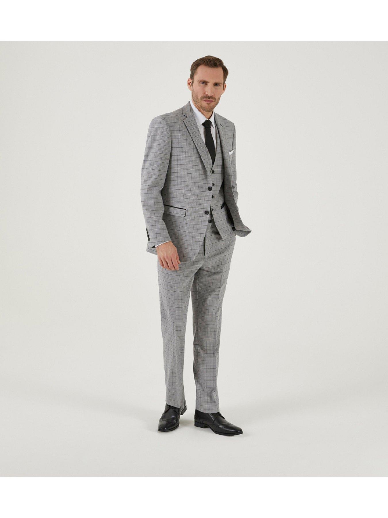 Skopes Brook Tailored Check Jacket - Light Grey | Very