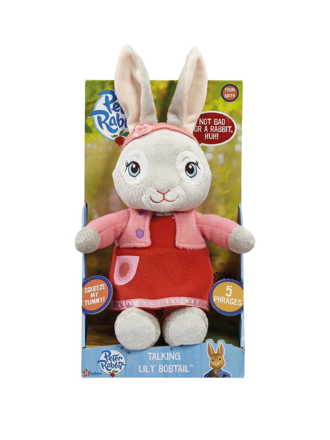 Peter Rabbit Lily Bobtail Talking Soft Toy | Very