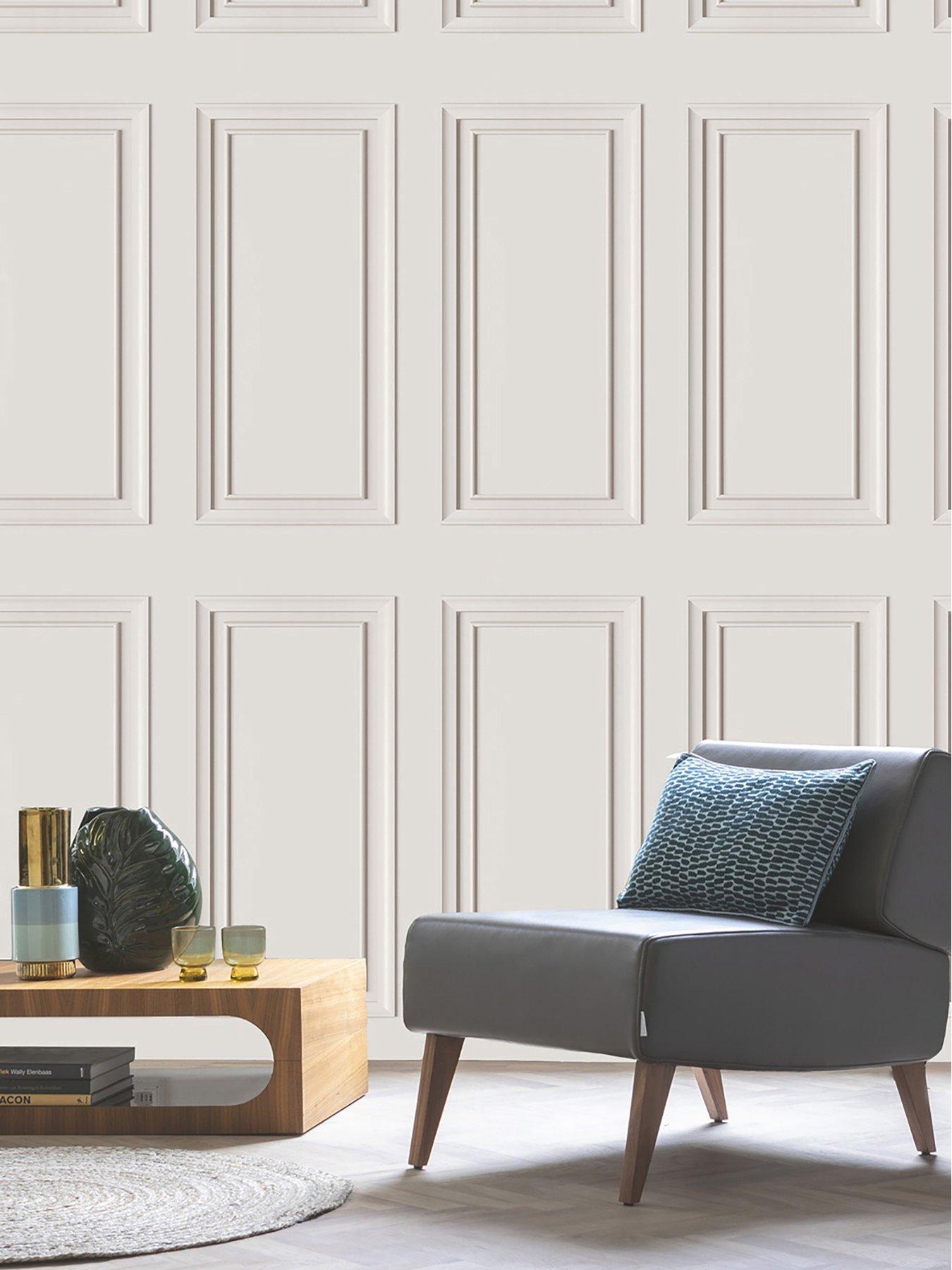 Rasch Dimension Panel Wallpaper – Off-White | Very