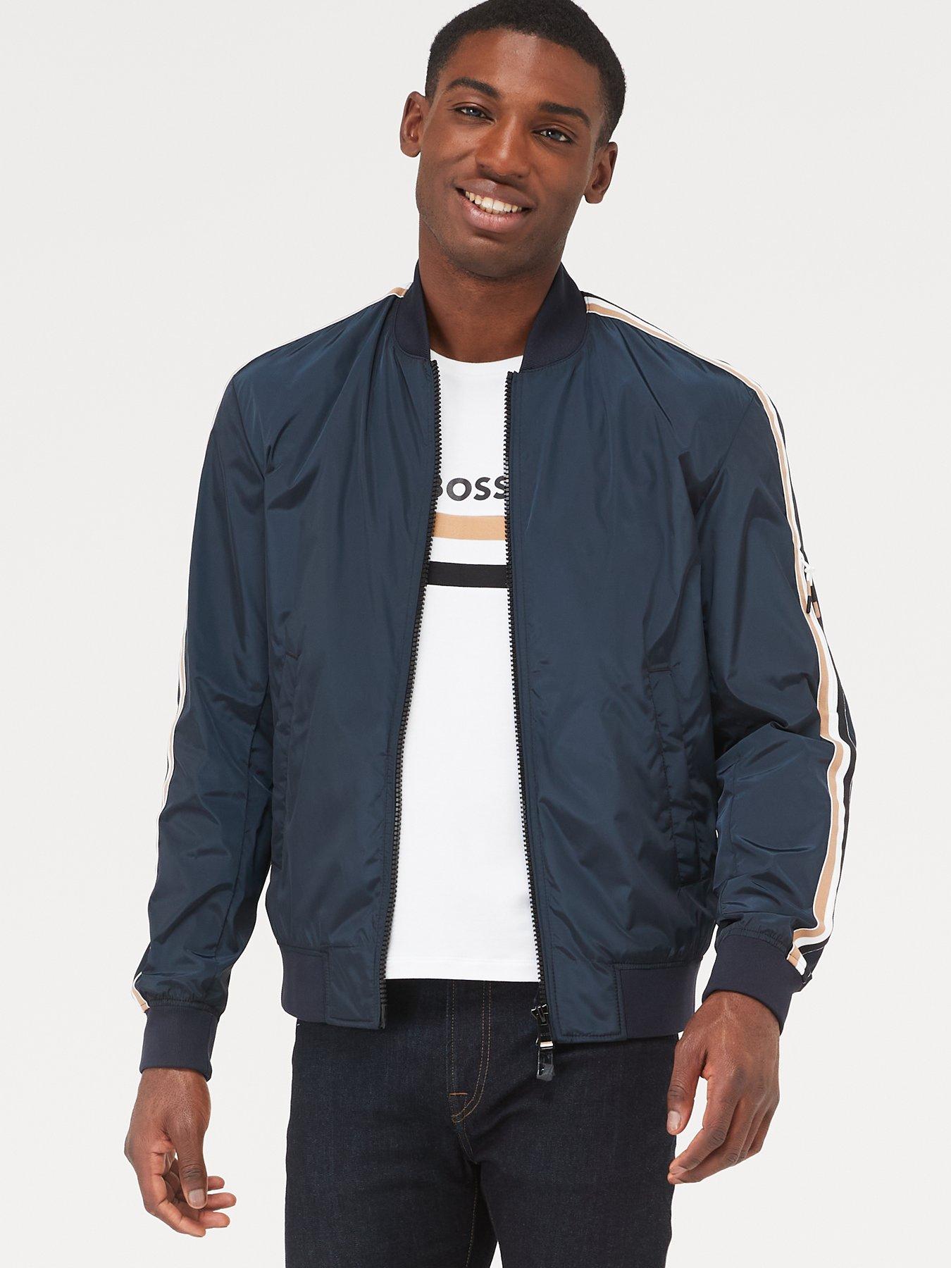 BOSS Coltrane Regular Fit Jacket - Dark Blue | Very.co.uk
