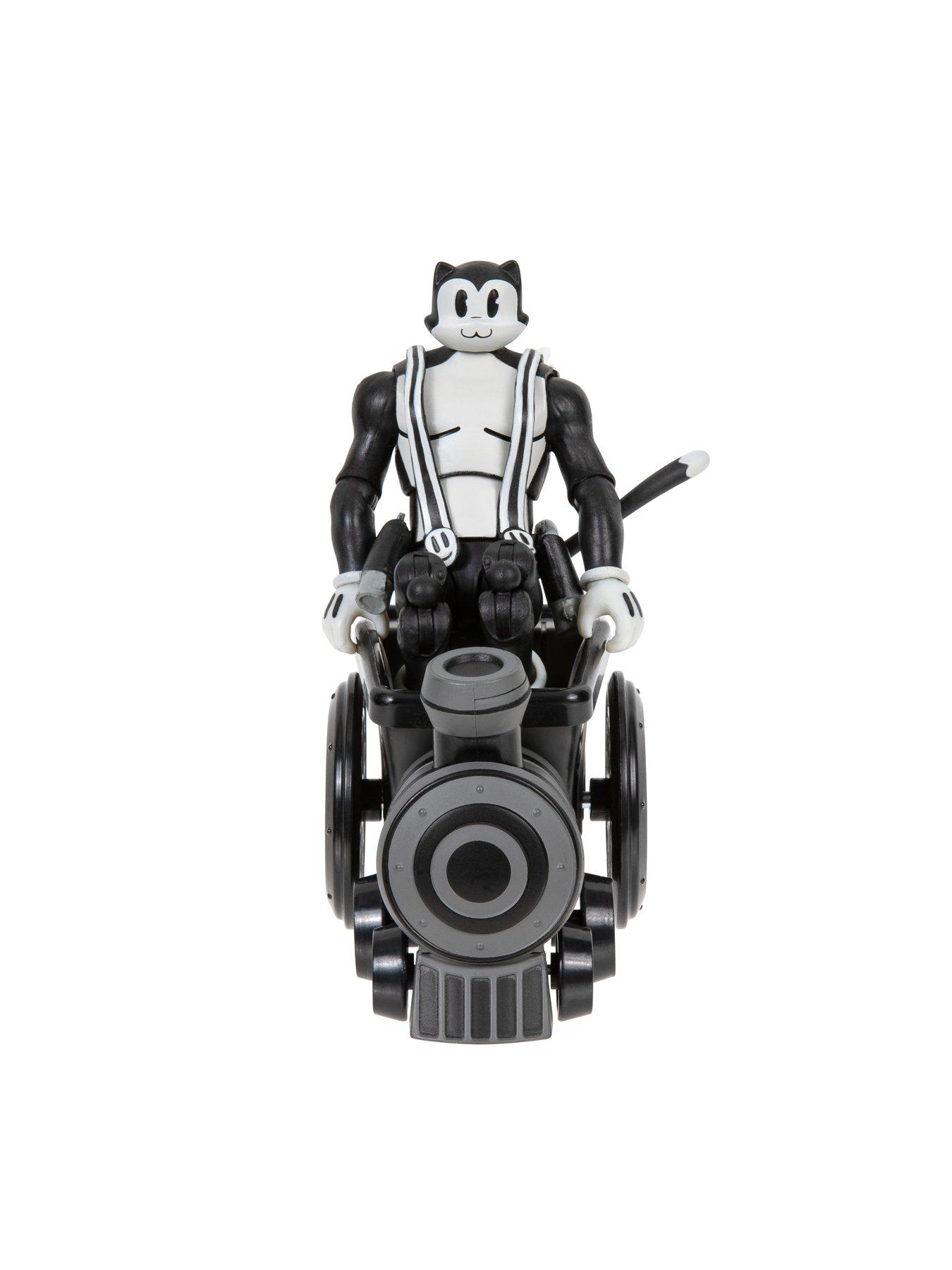 Fortnite Emote Series 4 Inch Toon Meowscles Figure With Chugga Chugga Emote Vehicle And Toona