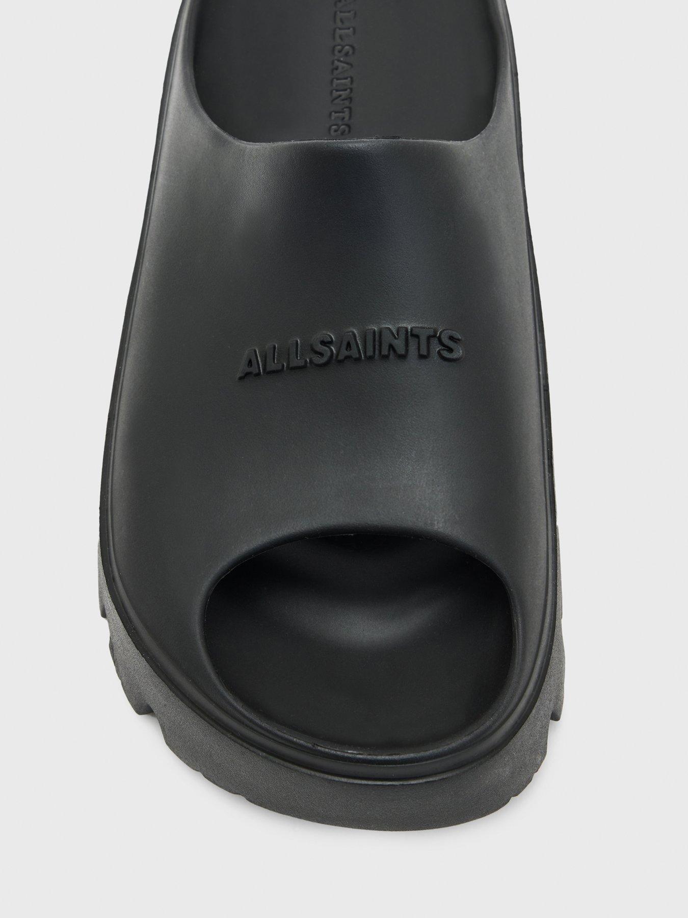 AllSaints Eclipse Flatform Sliders - Black | Very