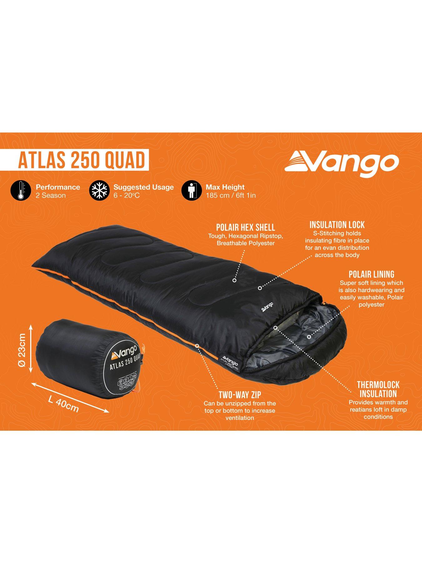 Vango Atlas 250 Quad single SLEEPING BAG | Very