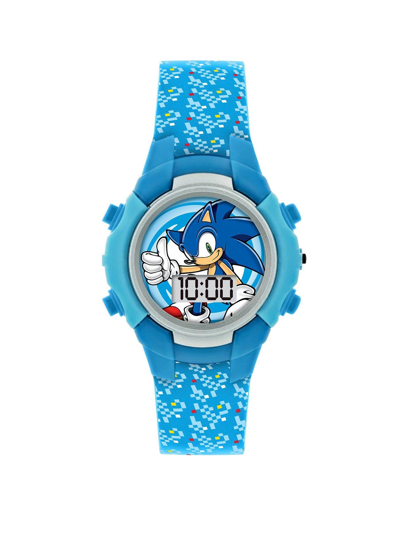 Sonic the Hedgehog Sega Sonic the Hedgehog Blue Flashing LCD watch ...