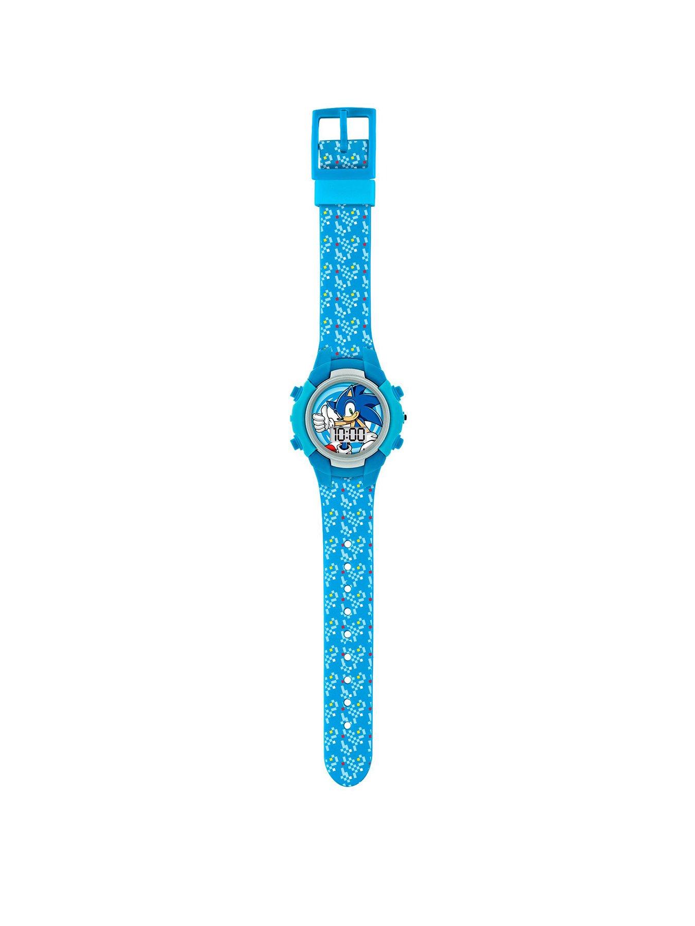 Sonic the Hedgehog Sega Sonic the Hedgehog Blue Flashing LCD watch ...