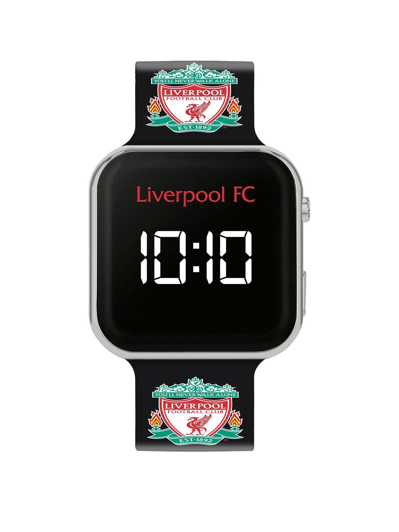 Liverpool FC Official Liverpool Football Club Black LED Watch | Very