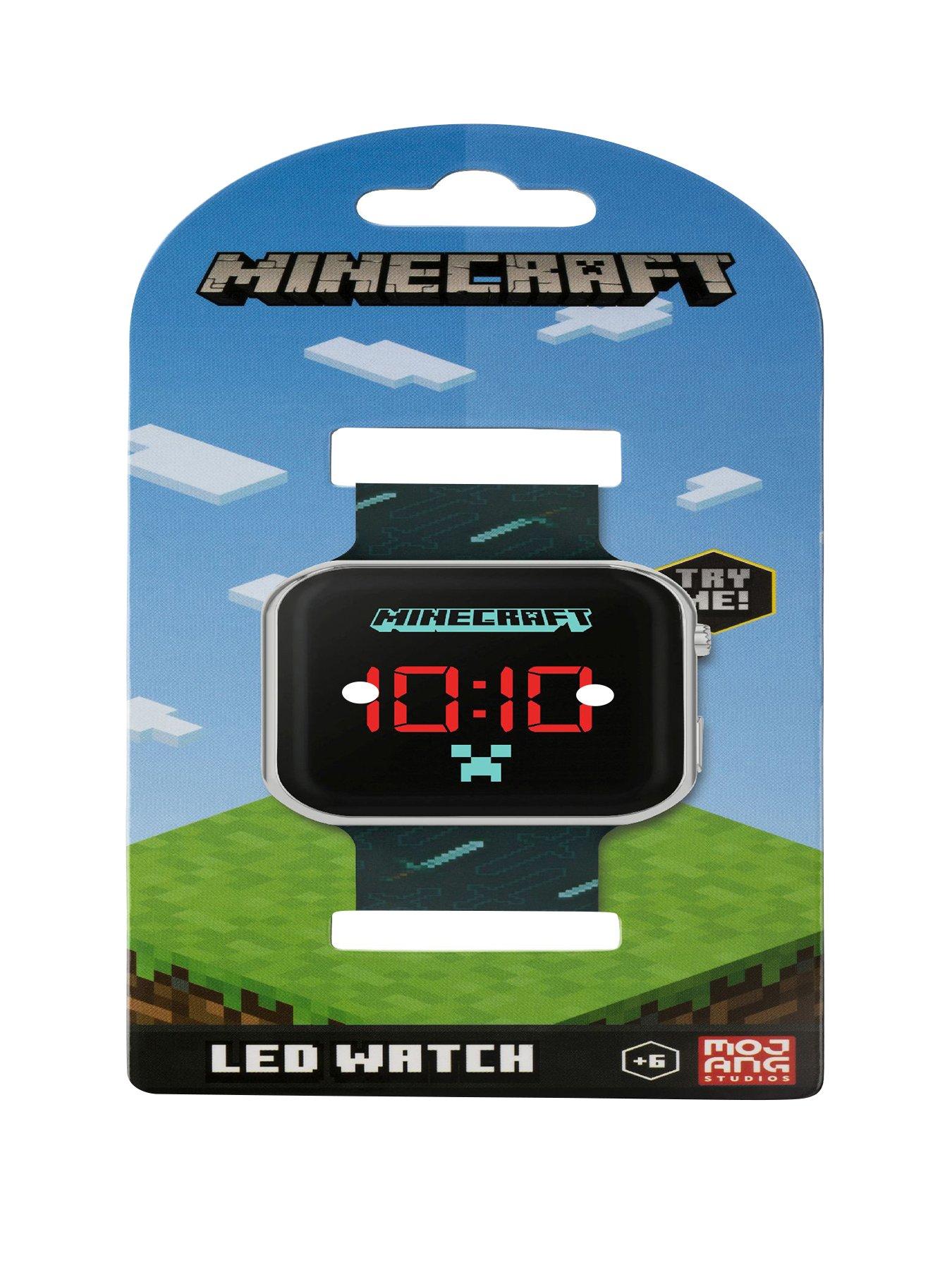 Minecraft Black Strap LED Watch | Very