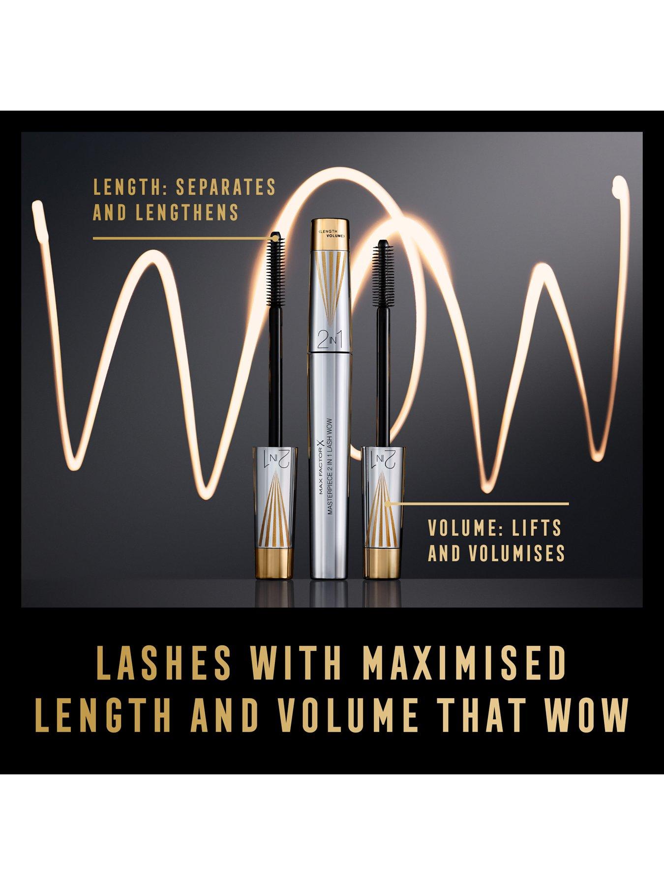 Max Factor Masterpiece 2 In 1 Lash WOW Volume & Length Mascara 7ml | Very