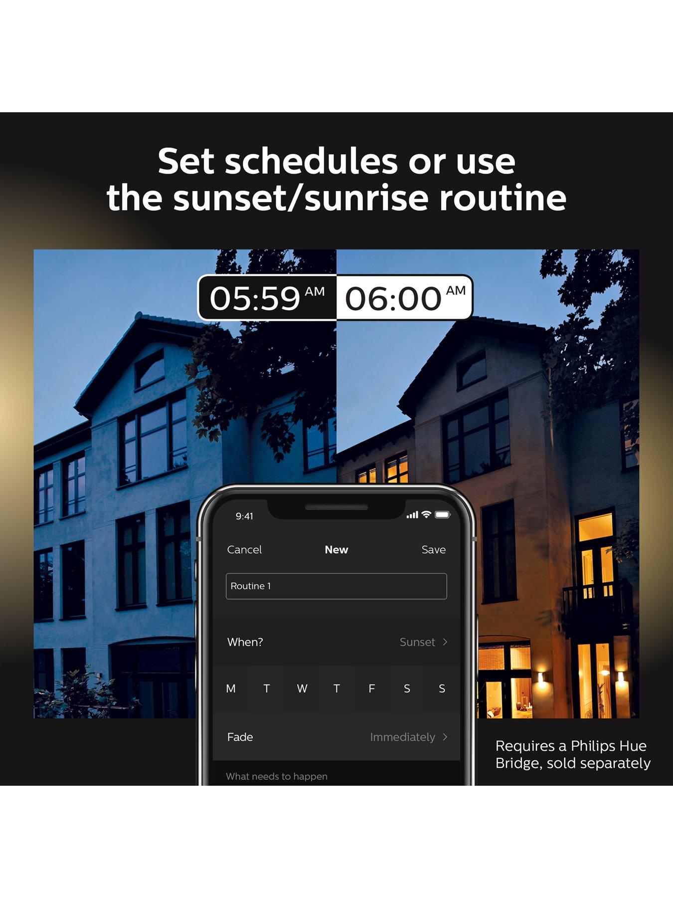 Philips Hue Hue Lily White and Colour Ambiance Outdoor Smart Spotlight ...