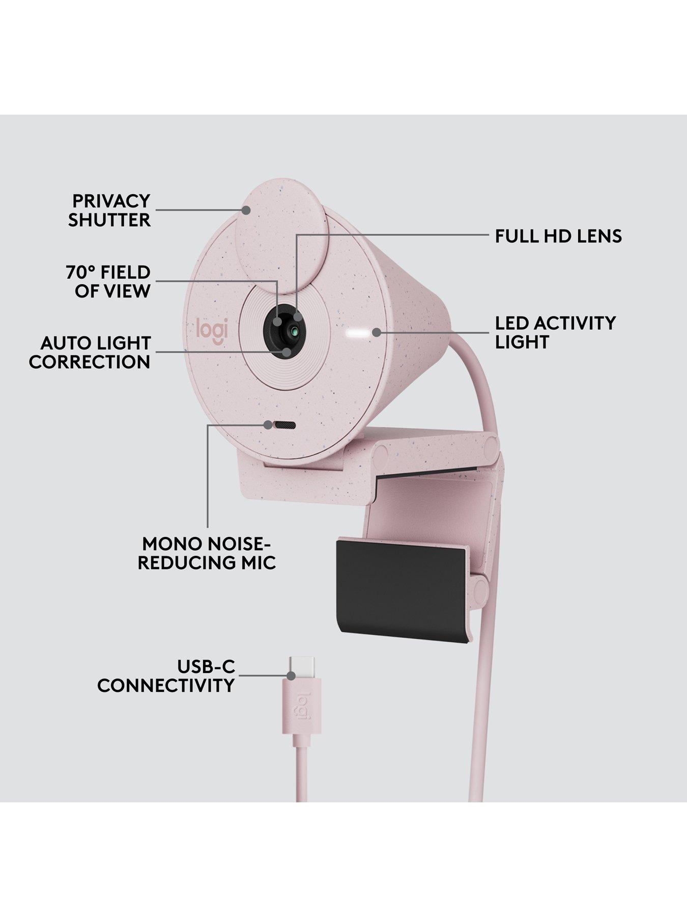 Logitech Brio 300 Full HD webcam-ROSE | Very