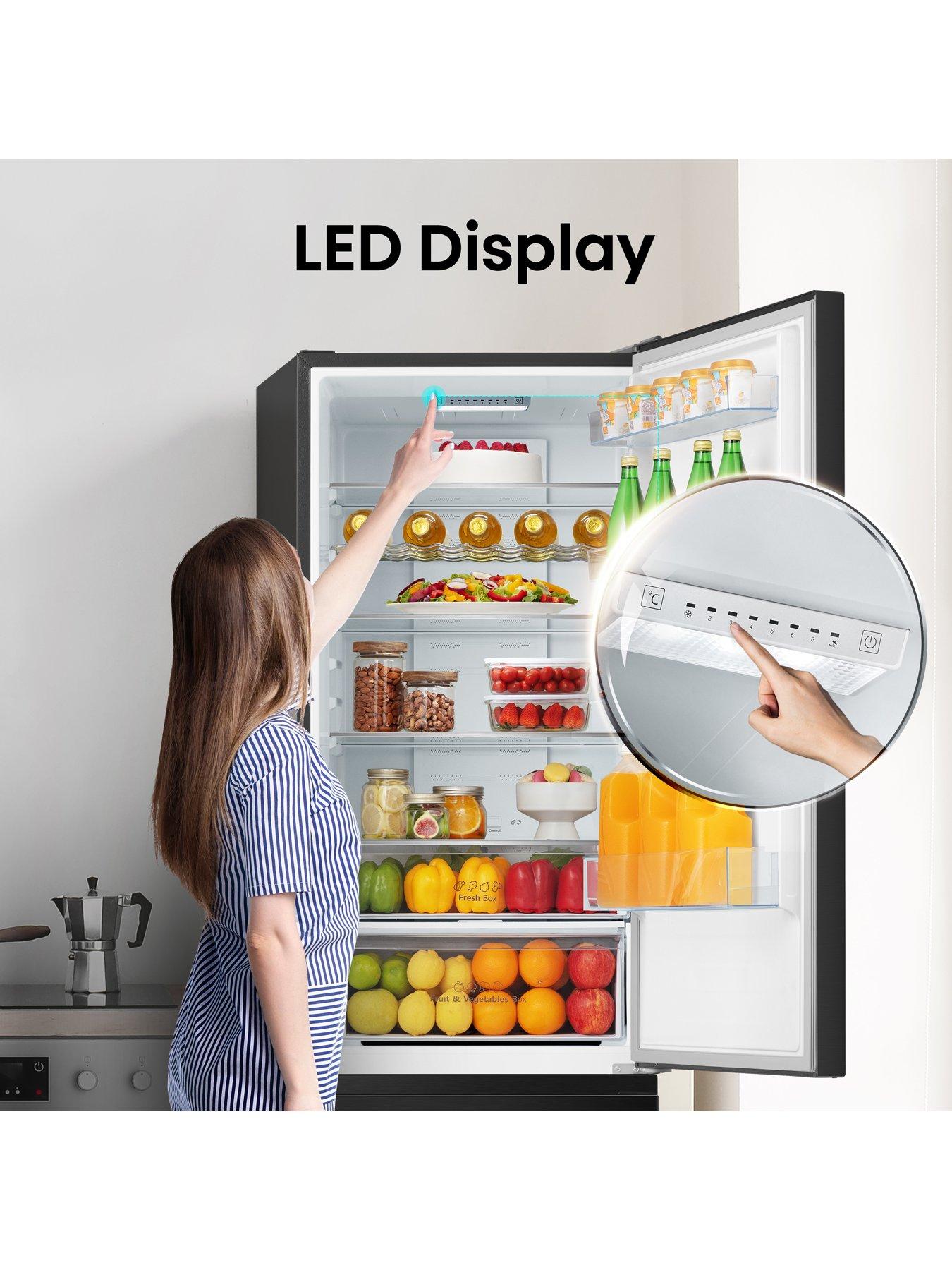 Hisense RB435N4BFE 60cm Wide 70/30 Frost-Free Fridge Freezer - Black ...