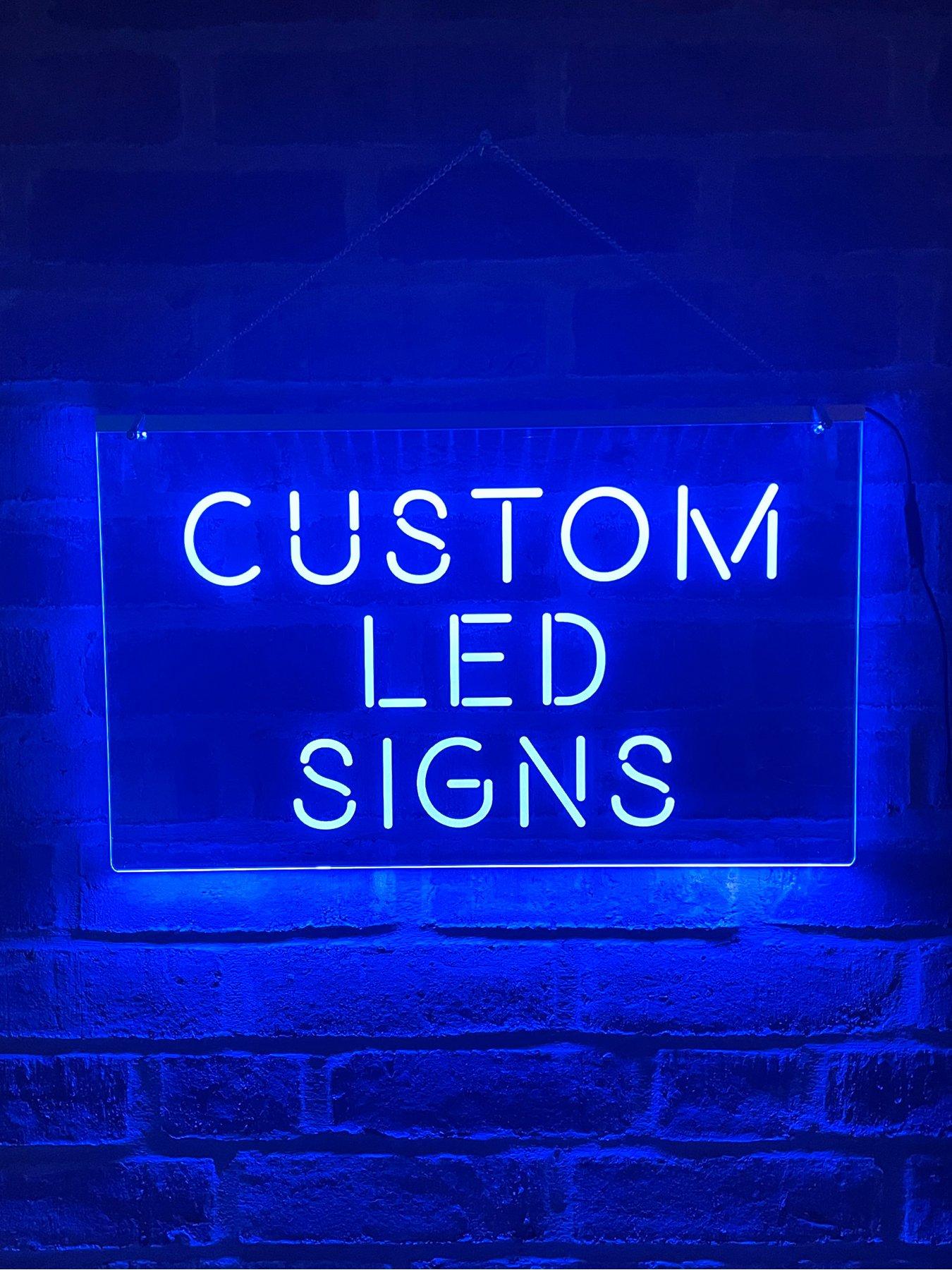 Love Abode Personalised LED Illuminated Custom Sign | Very
