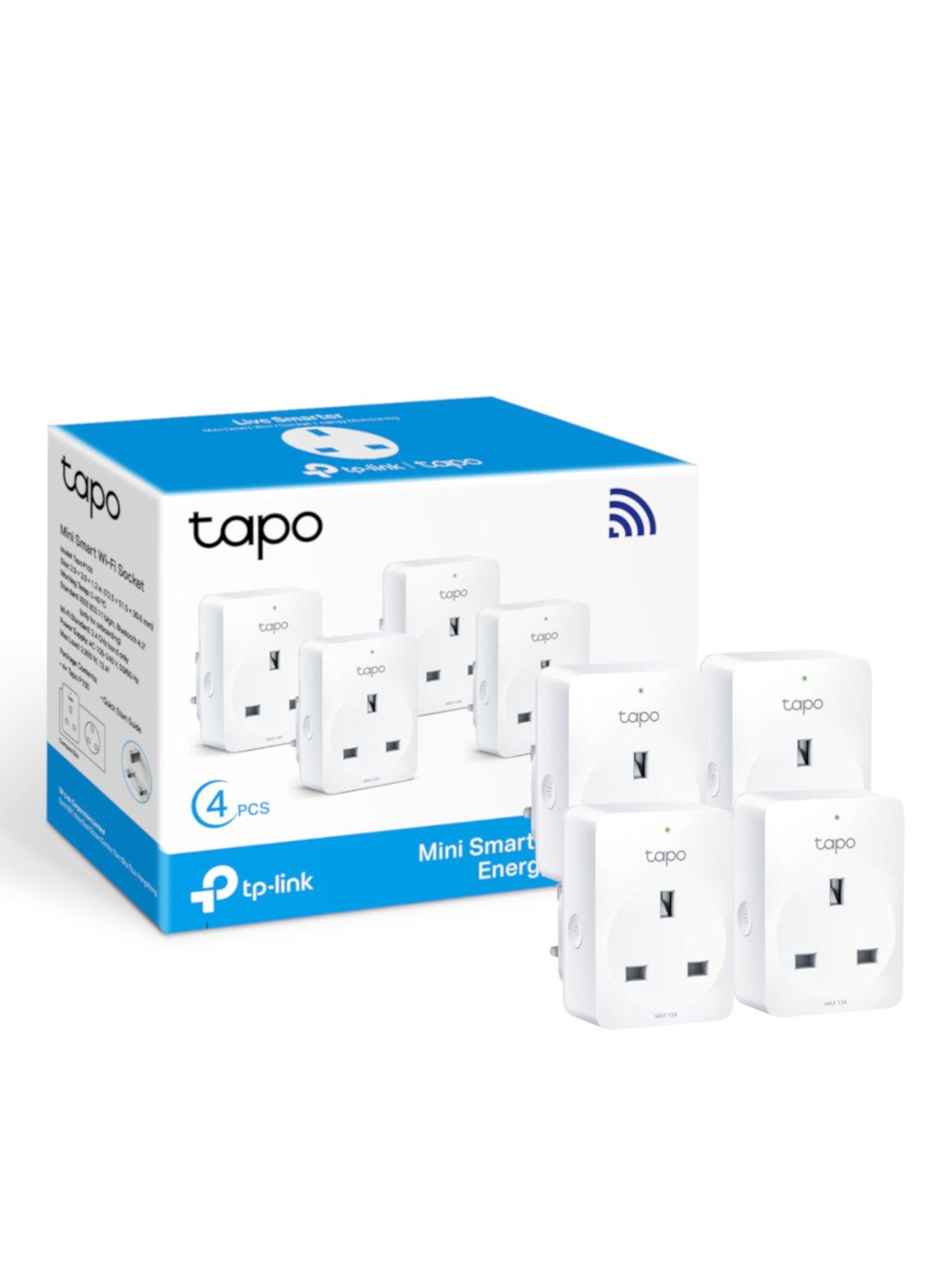 TP Link Tapo P110 Smart Socket with Energy Monitoring (4-Pack) | Very