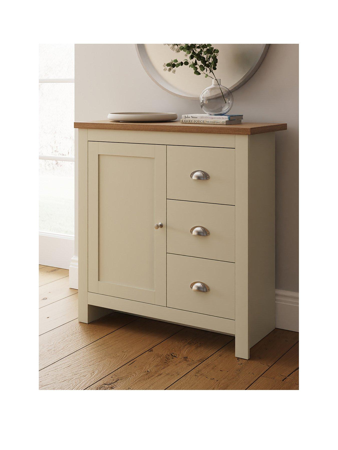 GFW Lancaster 1 Door, 3 Drawer Multi Unit - Cream | very.co.uk