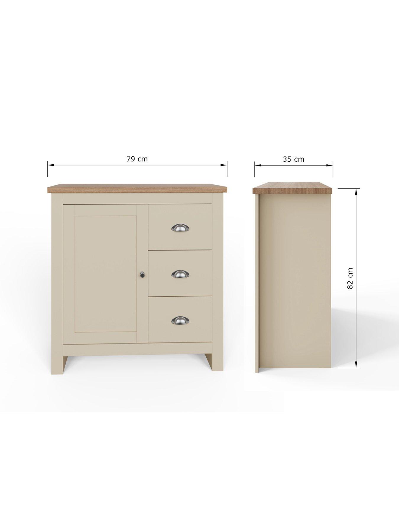 GFW Lancaster 1 Door, 3 Drawer Multi Unit - Cream | Very