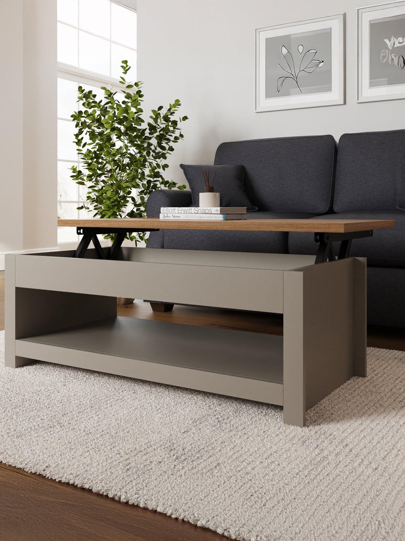 GFW Lancaster Lift Up Coffee Table - Grey/Oak | Very