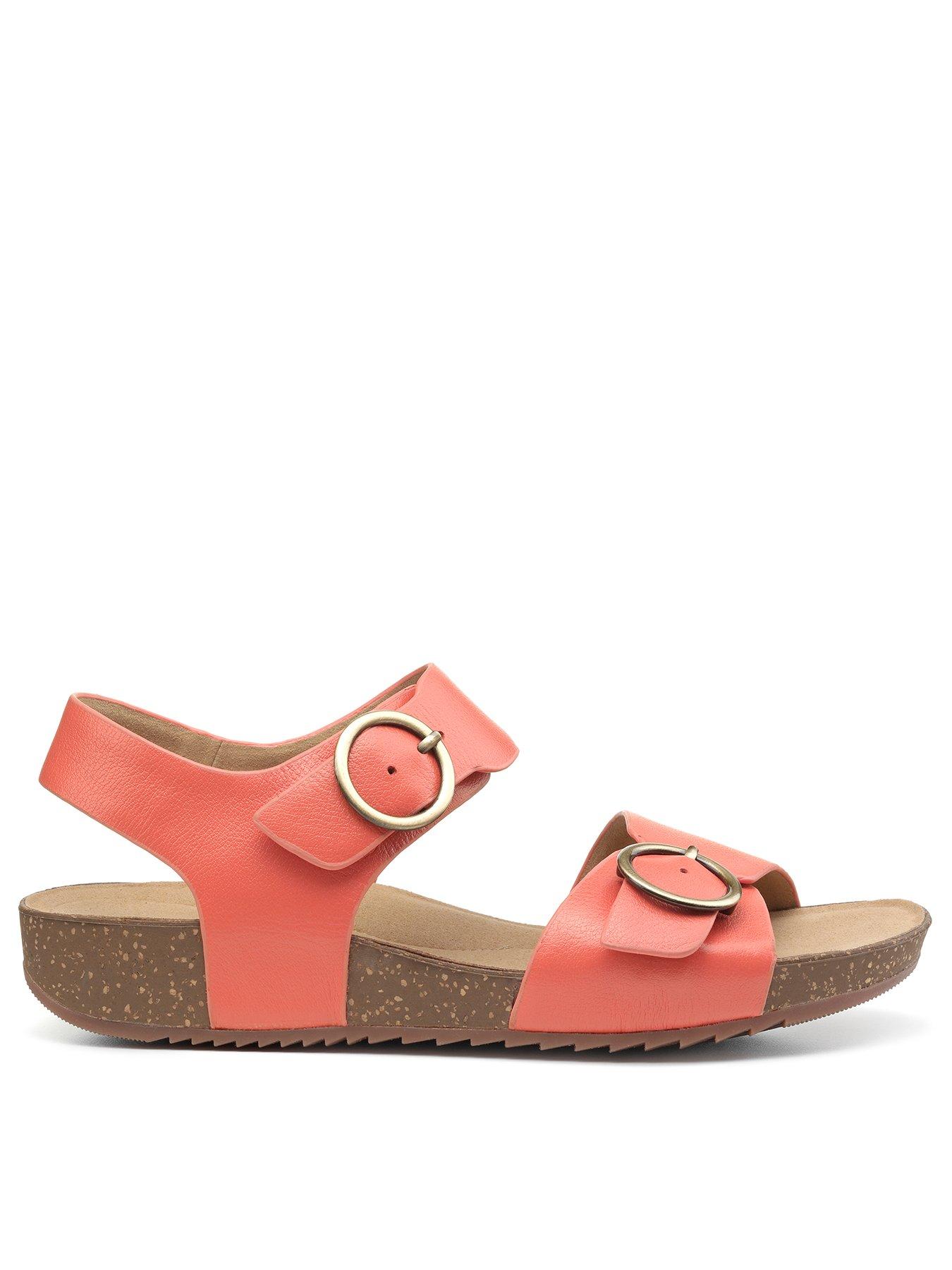 hotter coral sandals