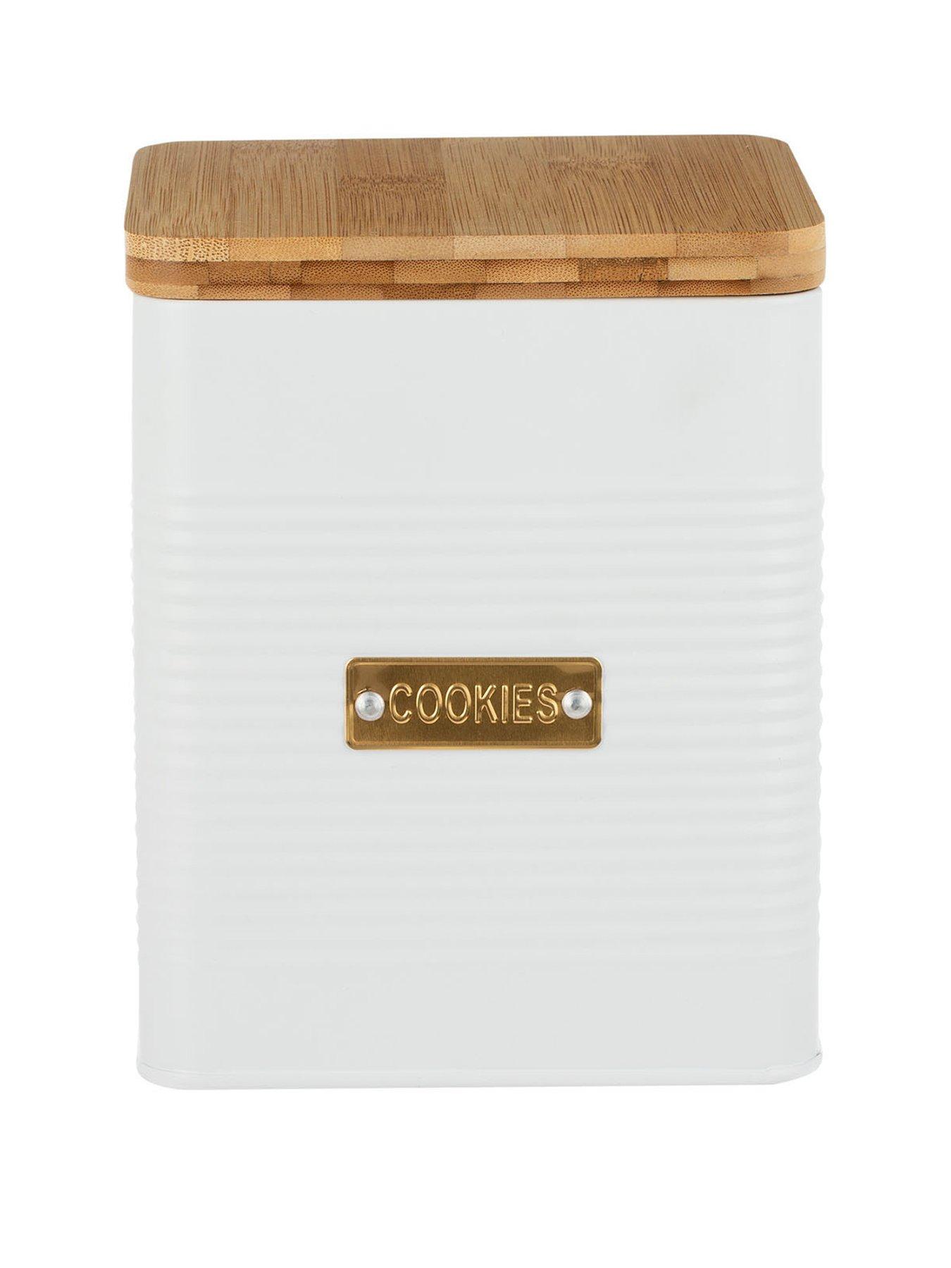 Typhoon Otto Square Cookie Tin - White | Very