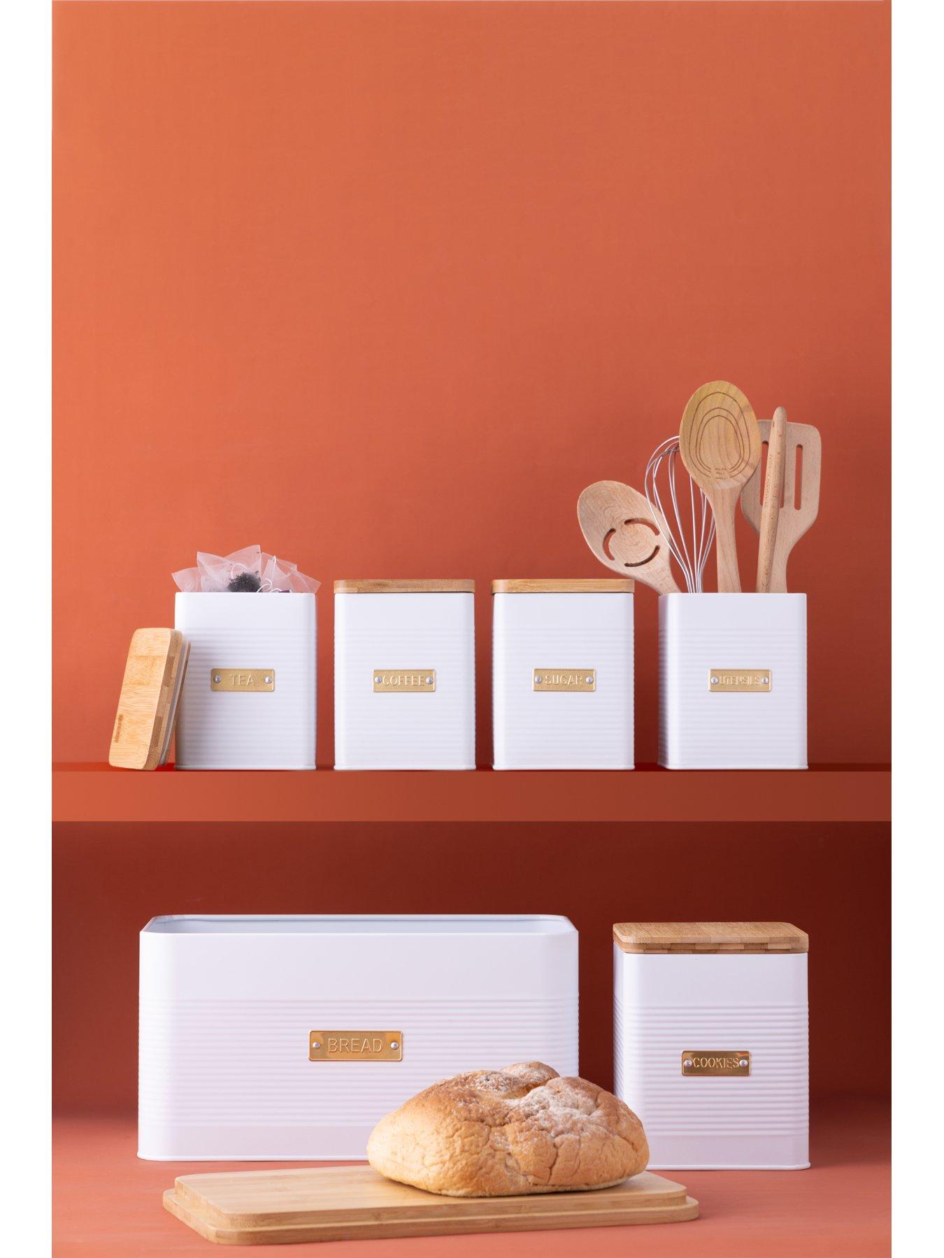 Typhoon Otto Square Cookie Tin - White | Very