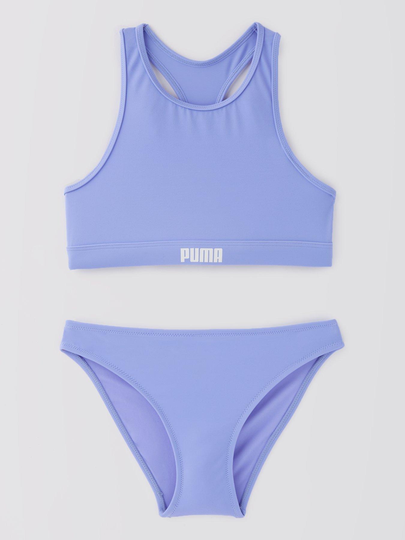 Puma Girls Racerback Bikini Set - Purple | Very.co.uk