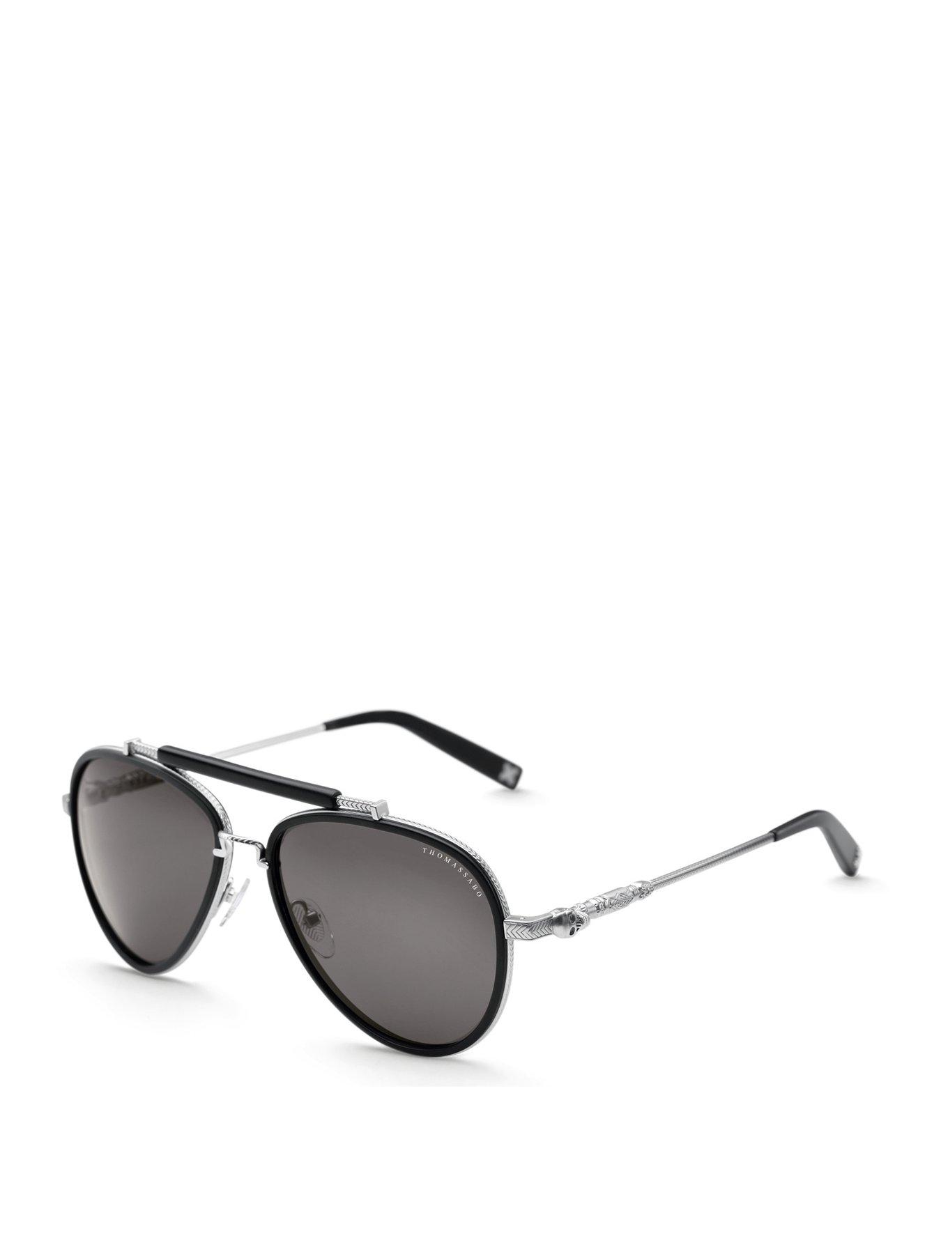 Thomas Sabo Harrison Grey Pilot Sunglasses | Very