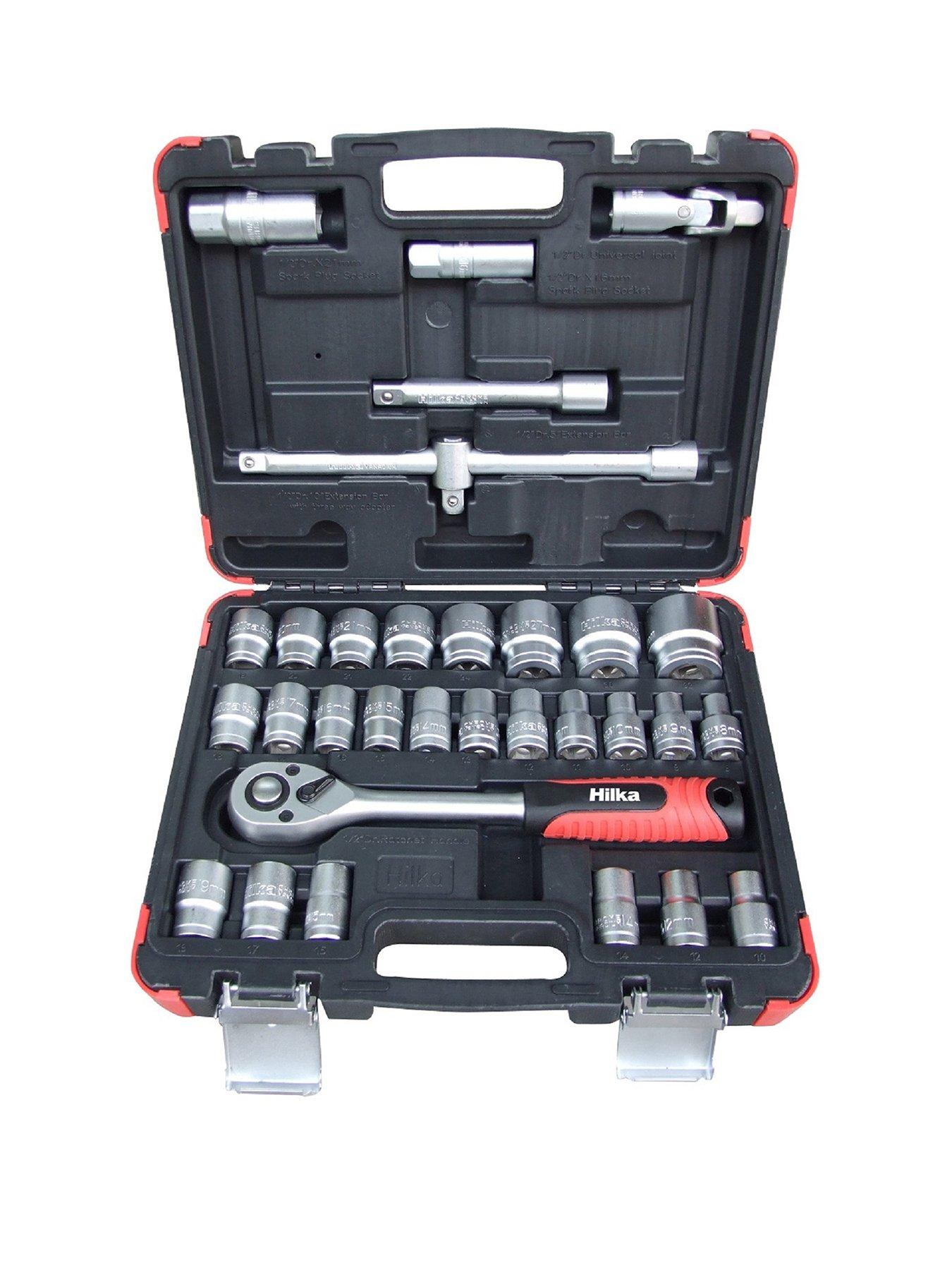 Hilka 32 pce 1/2" Drive Socket Set Metric | Very