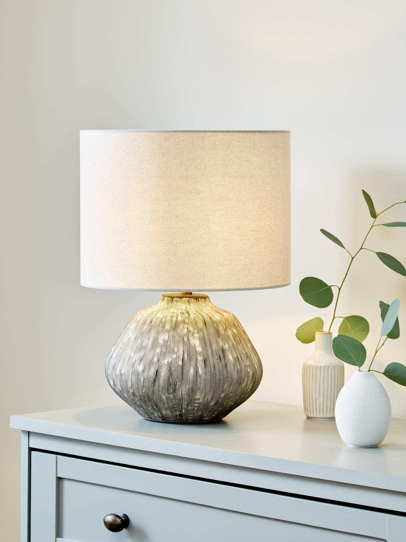 The Very Collection Scratch Ceramic Table Lamp | Very