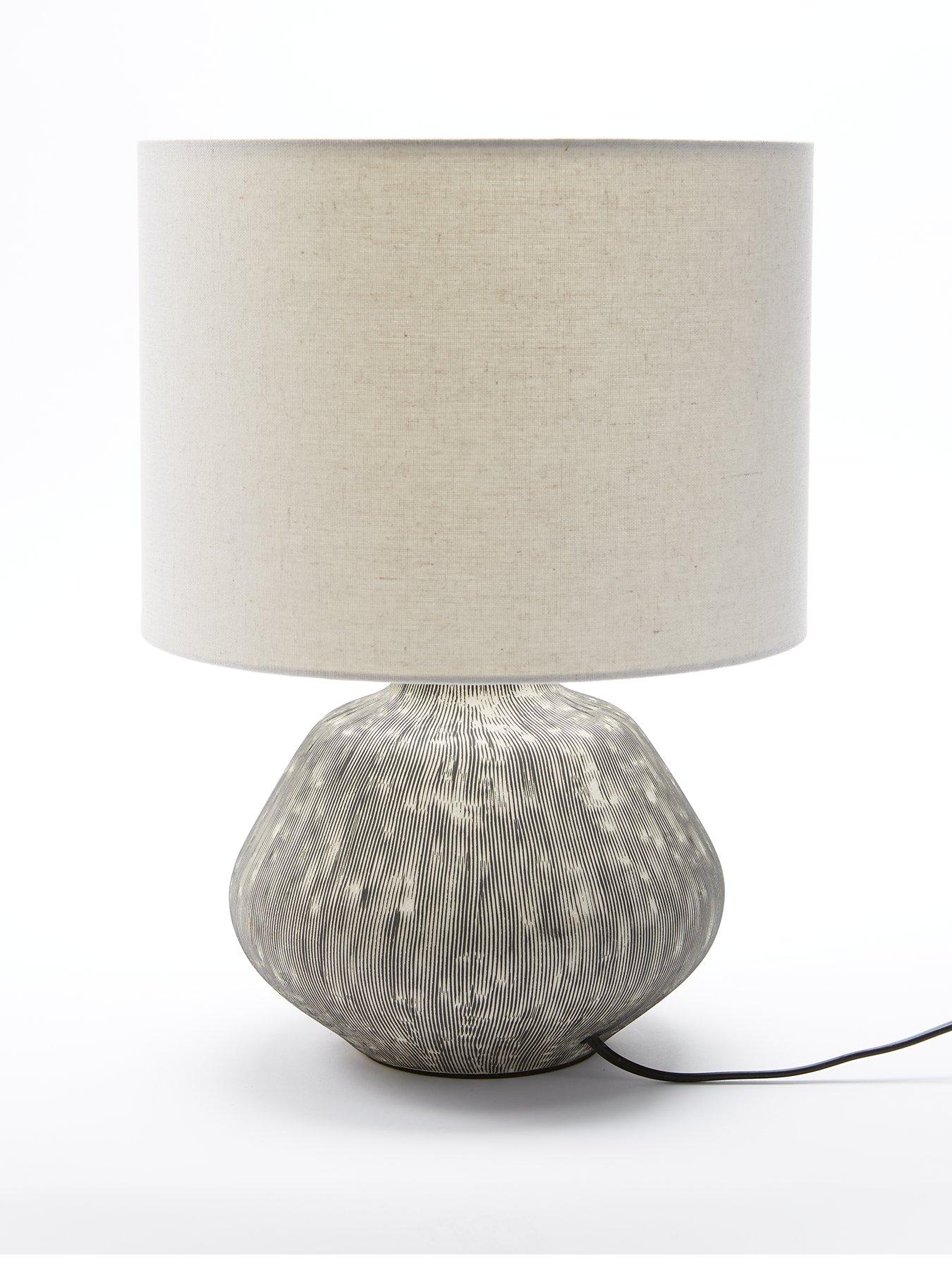 The Very Collection Scratch Ceramic Table Lamp | Very