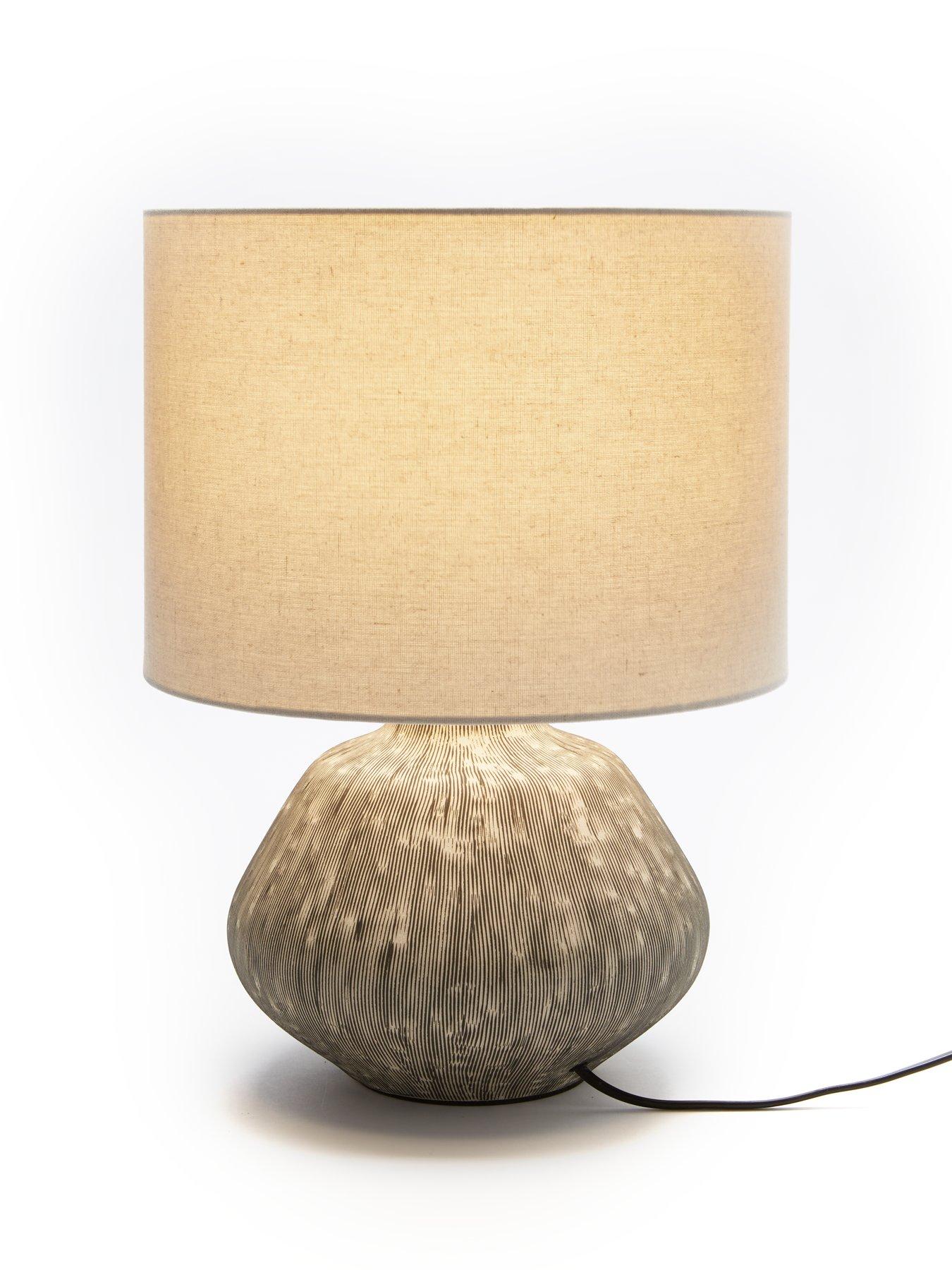 The Very Collection Scratch Ceramic Table Lamp | Very