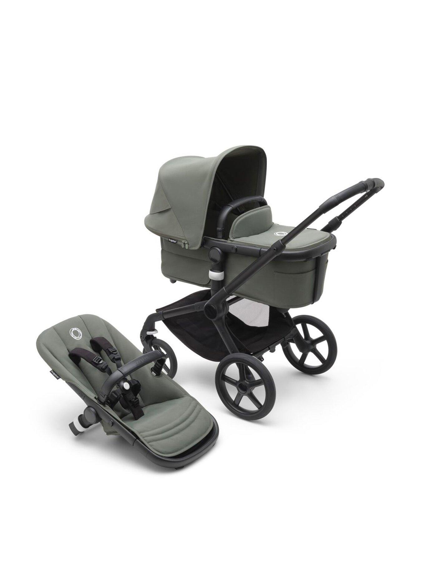 Bugaboo Fox 5 Complete Stroller - Black/Forest Green/Forest Green ...