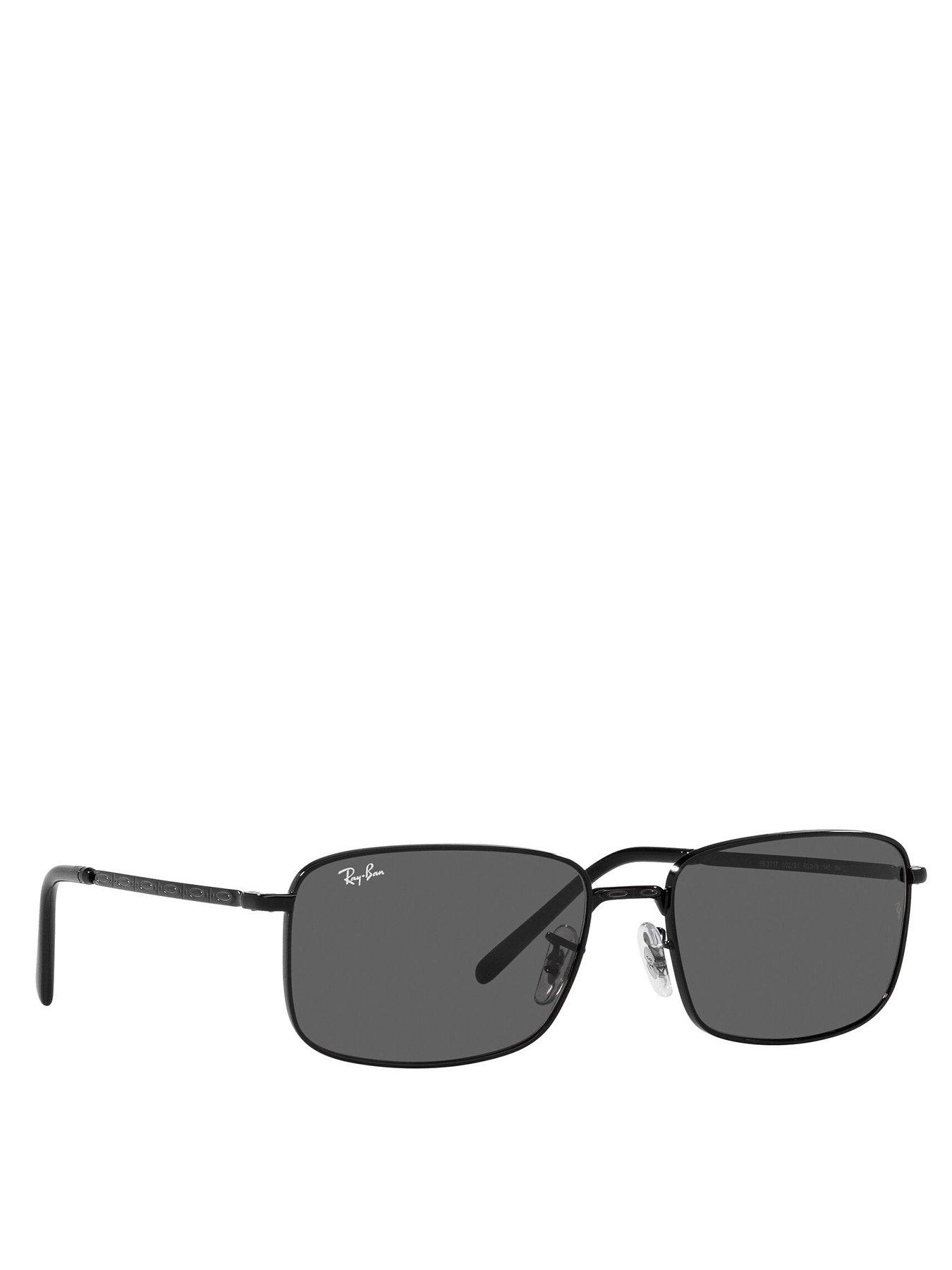 Ray-Ban Rectangle Sunglasses - Black | very.co.uk