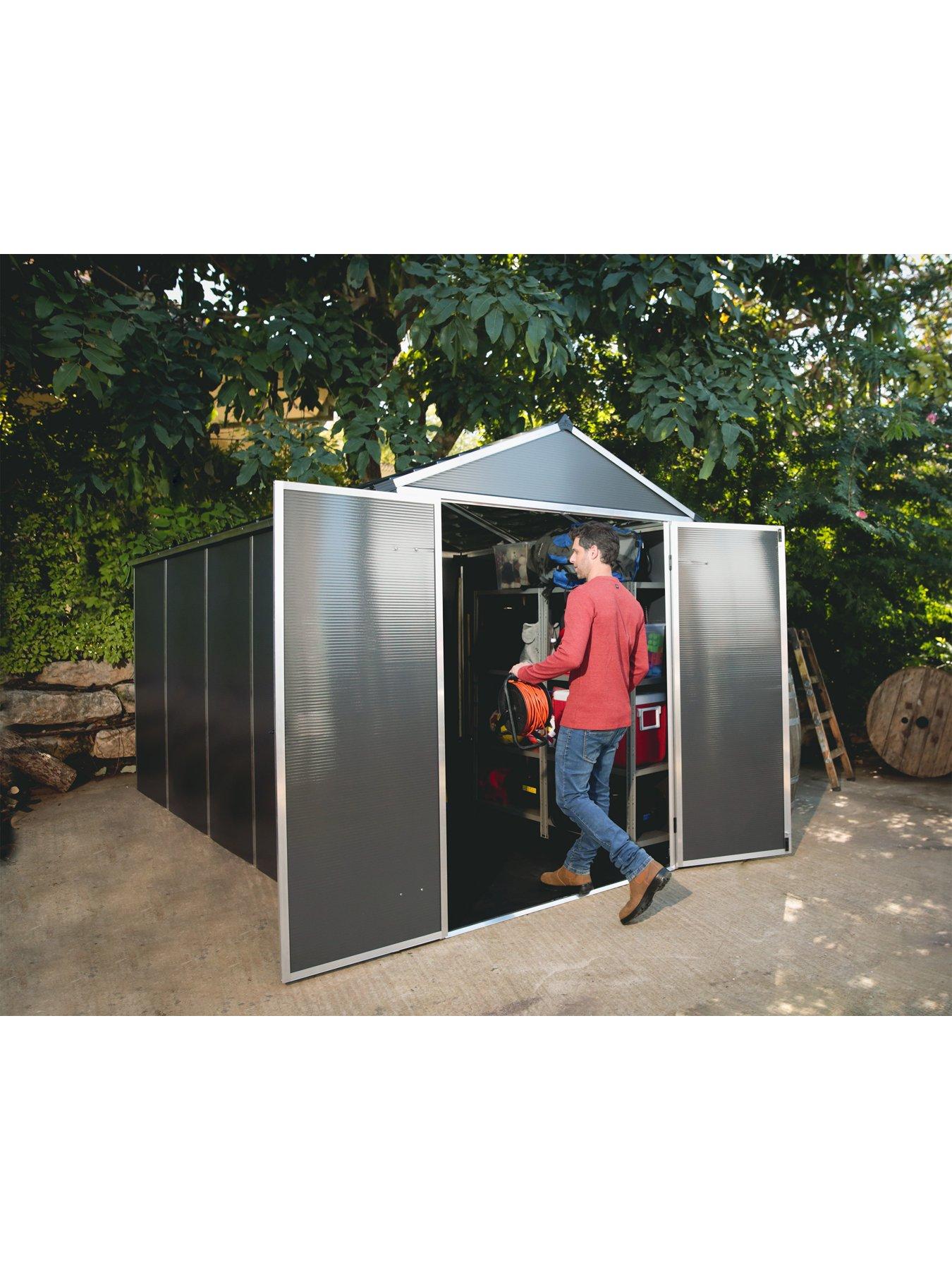 Canopia by Palram Rubicon Shed 6x12ft - Dark Grey | Very